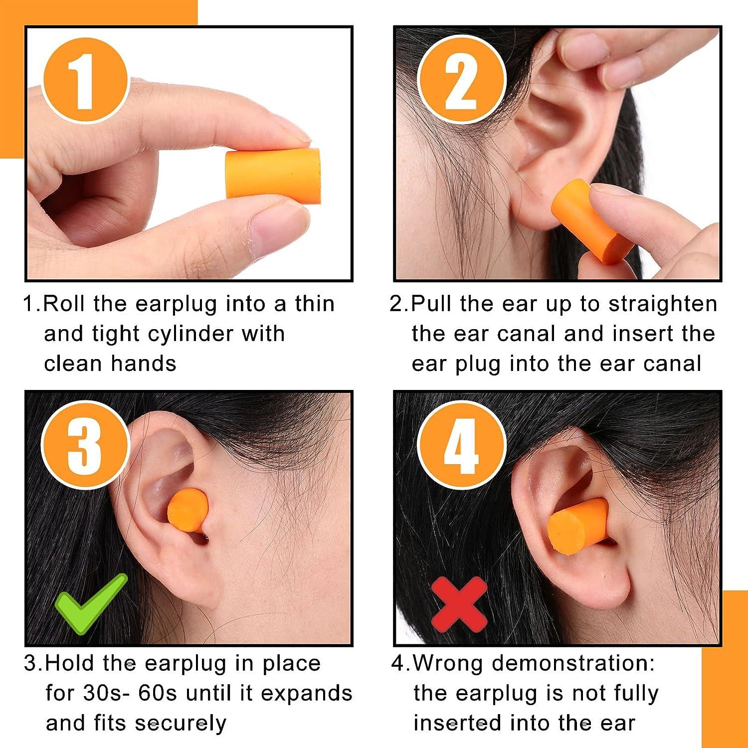 500 Pair Foam Ear Plugs Bulk - 32db Noise Cancelling Disposable Hearing ...