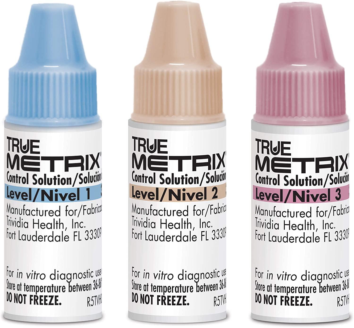 TRUE METRIX Control Solution Bundle + TRUEplus Log Book - Levels 1, 2 ...