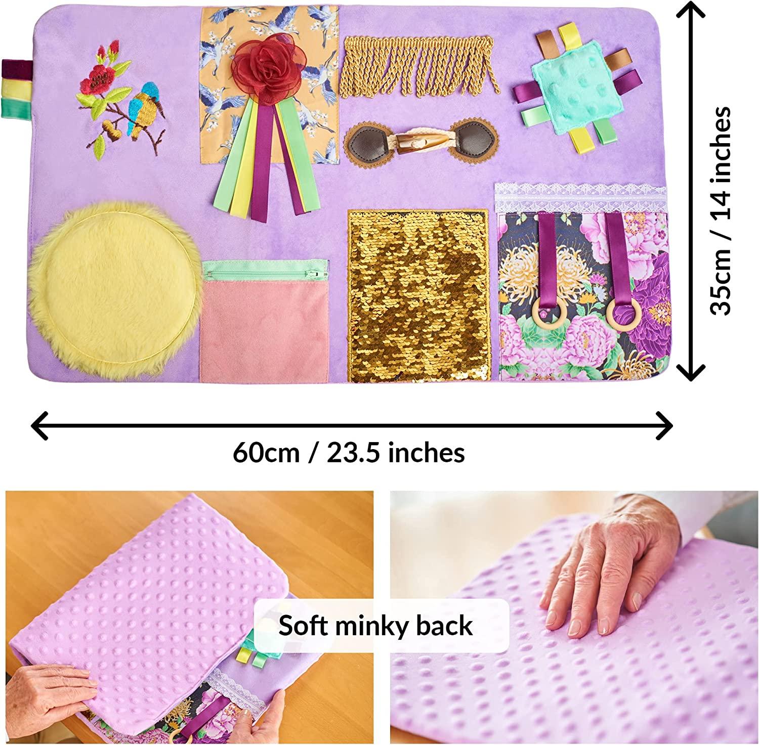Calming Sensory Fidget Blanket for Dementia Activities | Elderly ...