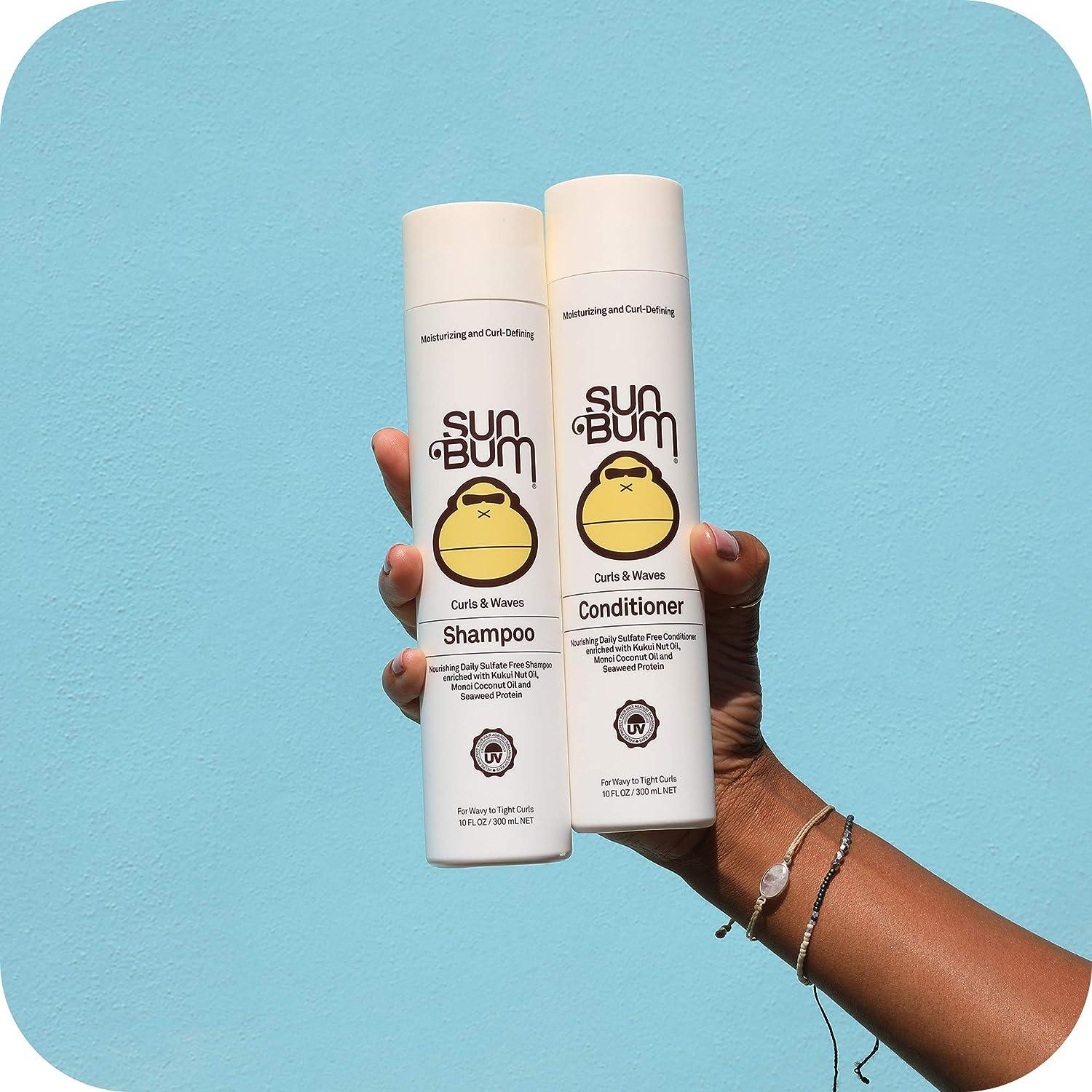Sun Bum Curls & Waves Shampoo - Vegan & Cruelty Free | Moisturizing ...