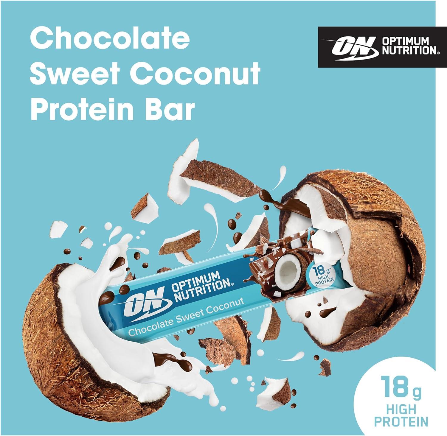 Optimum Nutrition Chocolate Sweet Coconut Protein Bars - Pre & Post ...