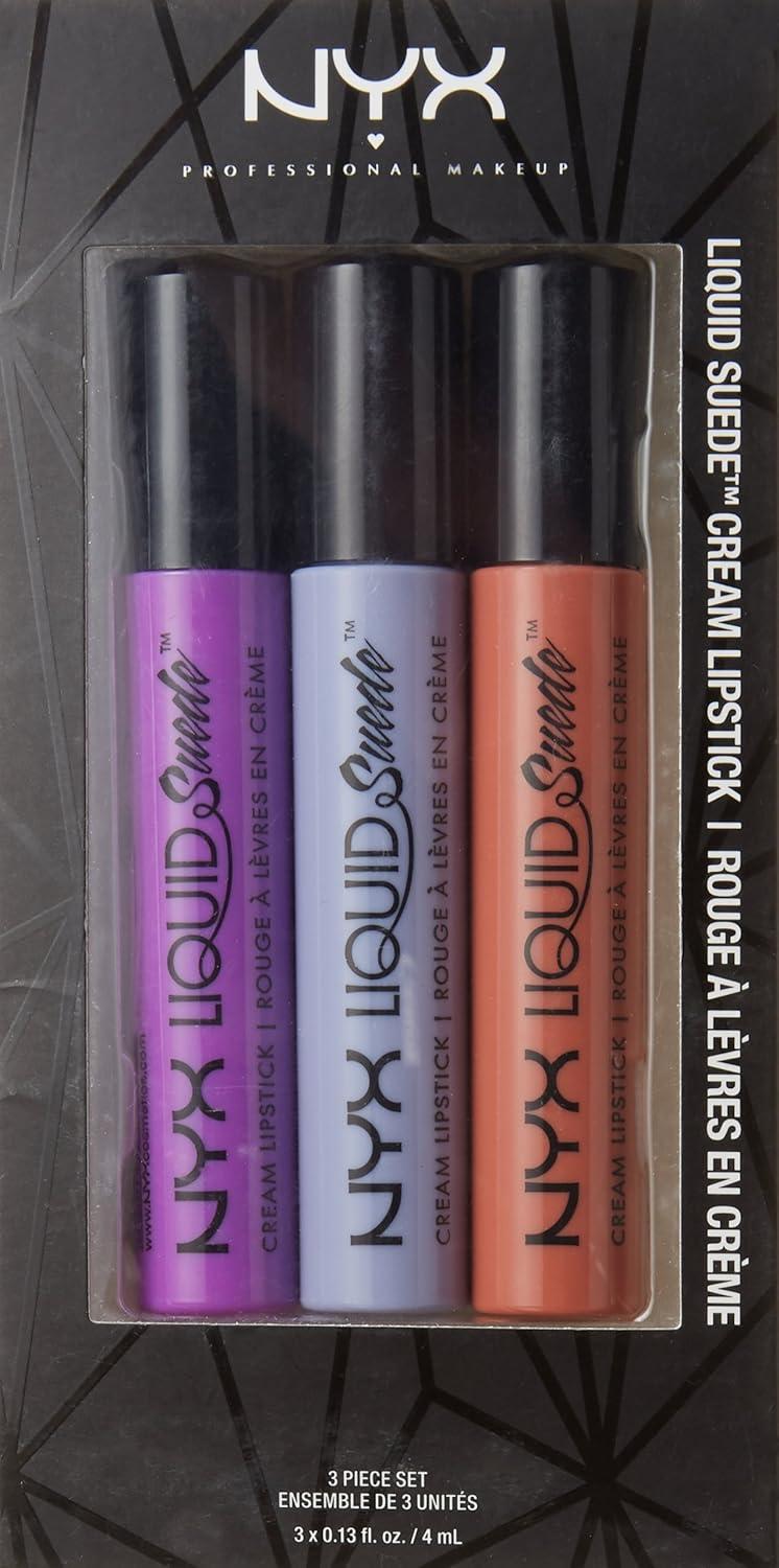Shop Nyx Liquid Suede Cream Lipstick Gift Set - 3x4ml | Running the ...