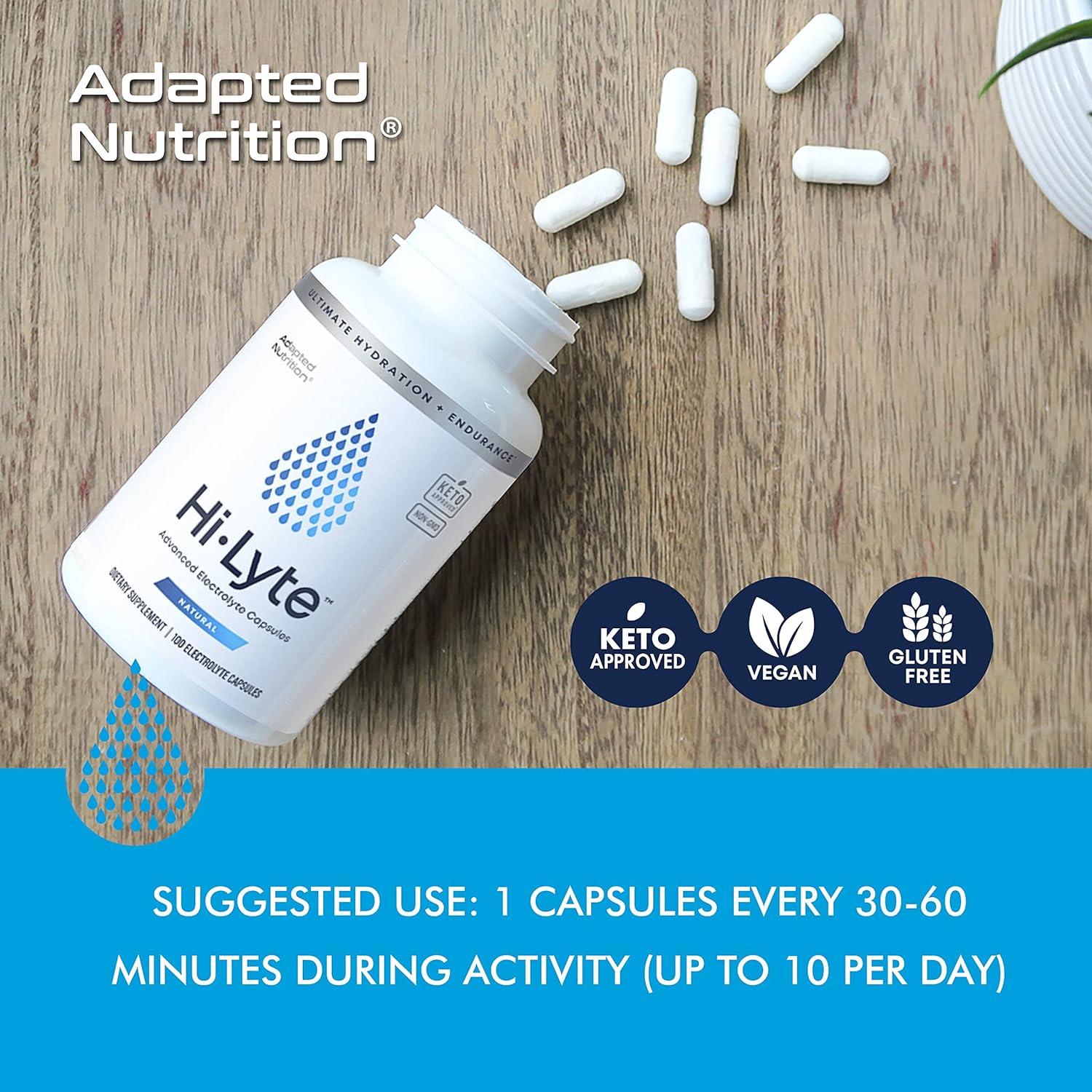 Hi-Lyte Electrolyte Replacement Capsules - 100 Servings | Rapid ...