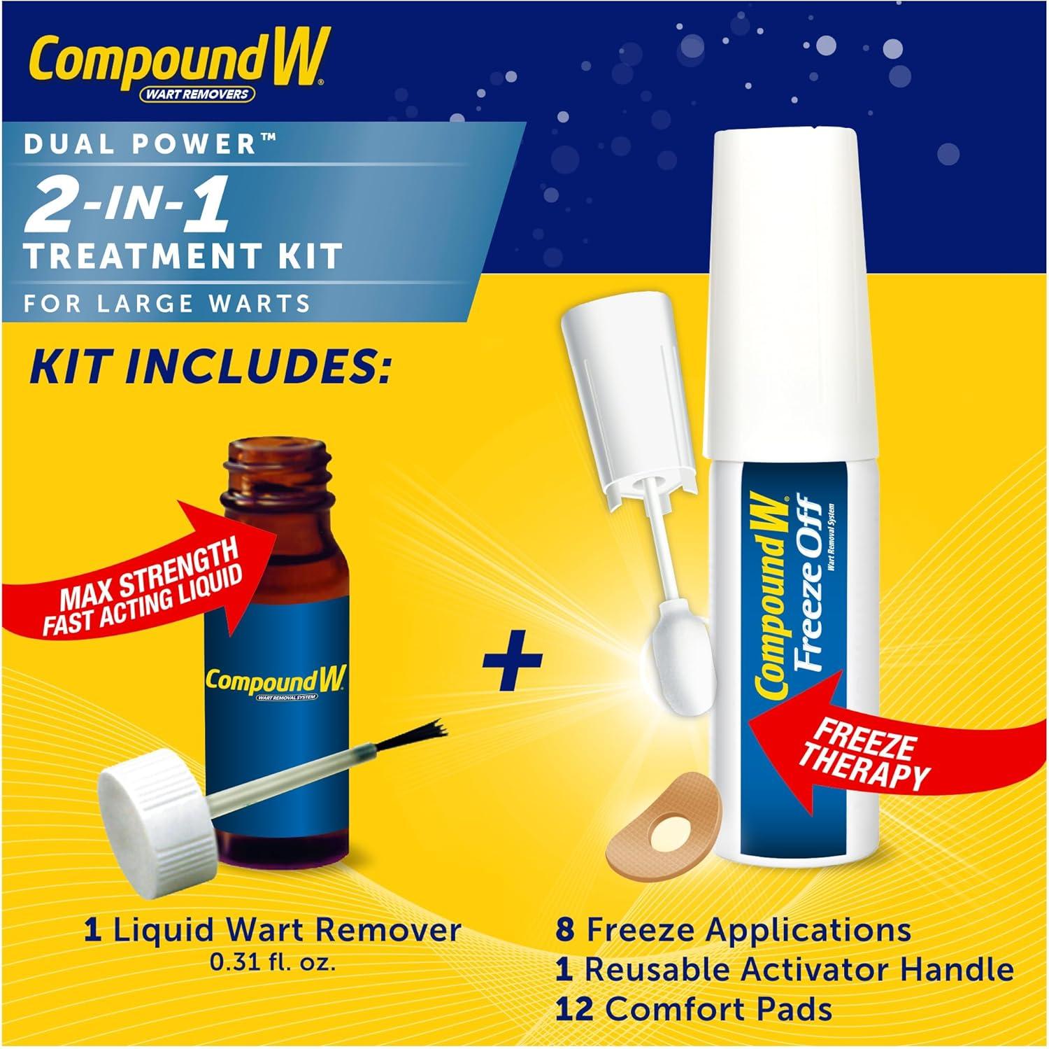 Compound W Dual Power Wart Remover System - 8 Count - For Treatment ...