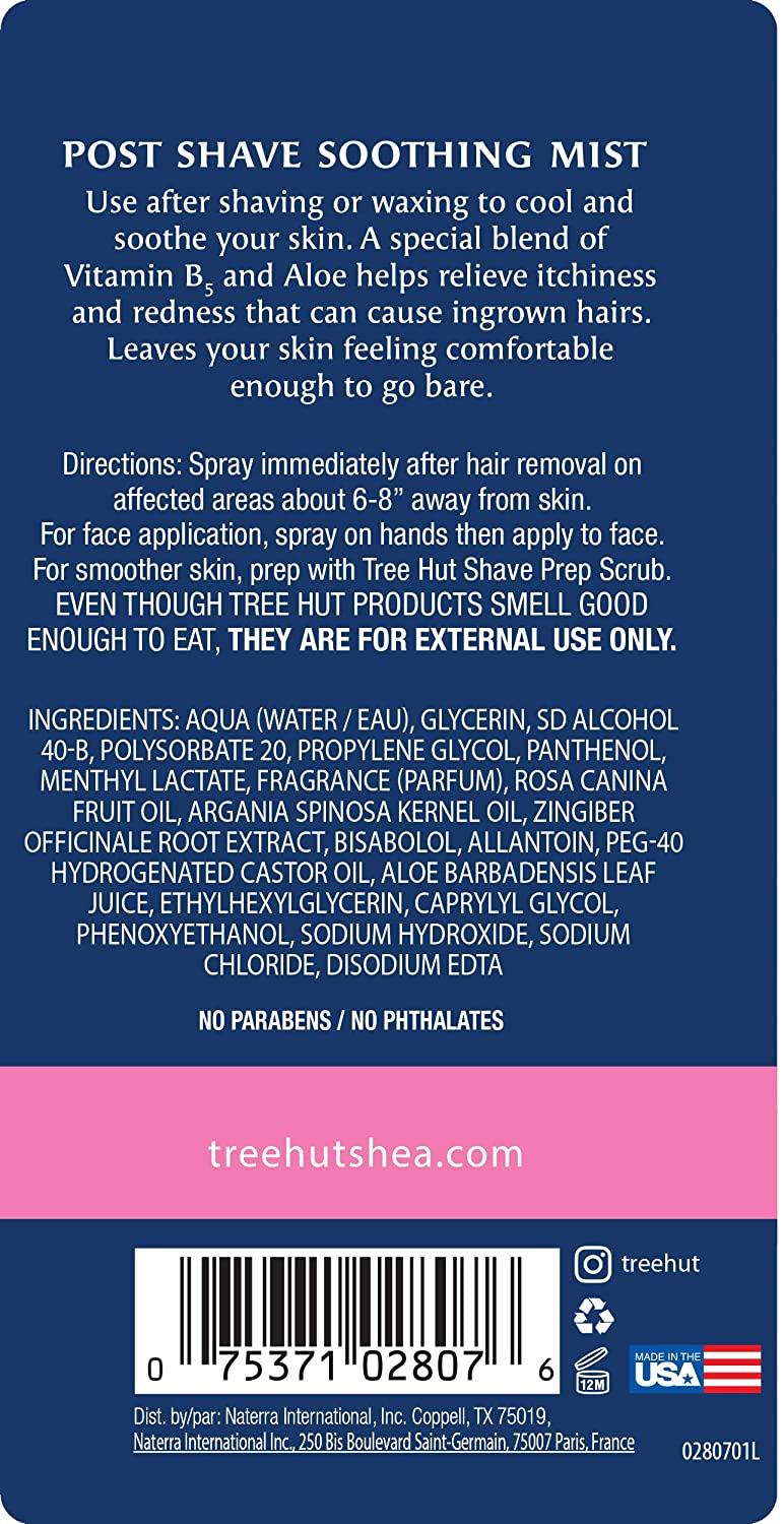 Tree Hut Bare Moroccan Rose Post Shave Mist 4.8 fl oz - Soothe & Smooth ...