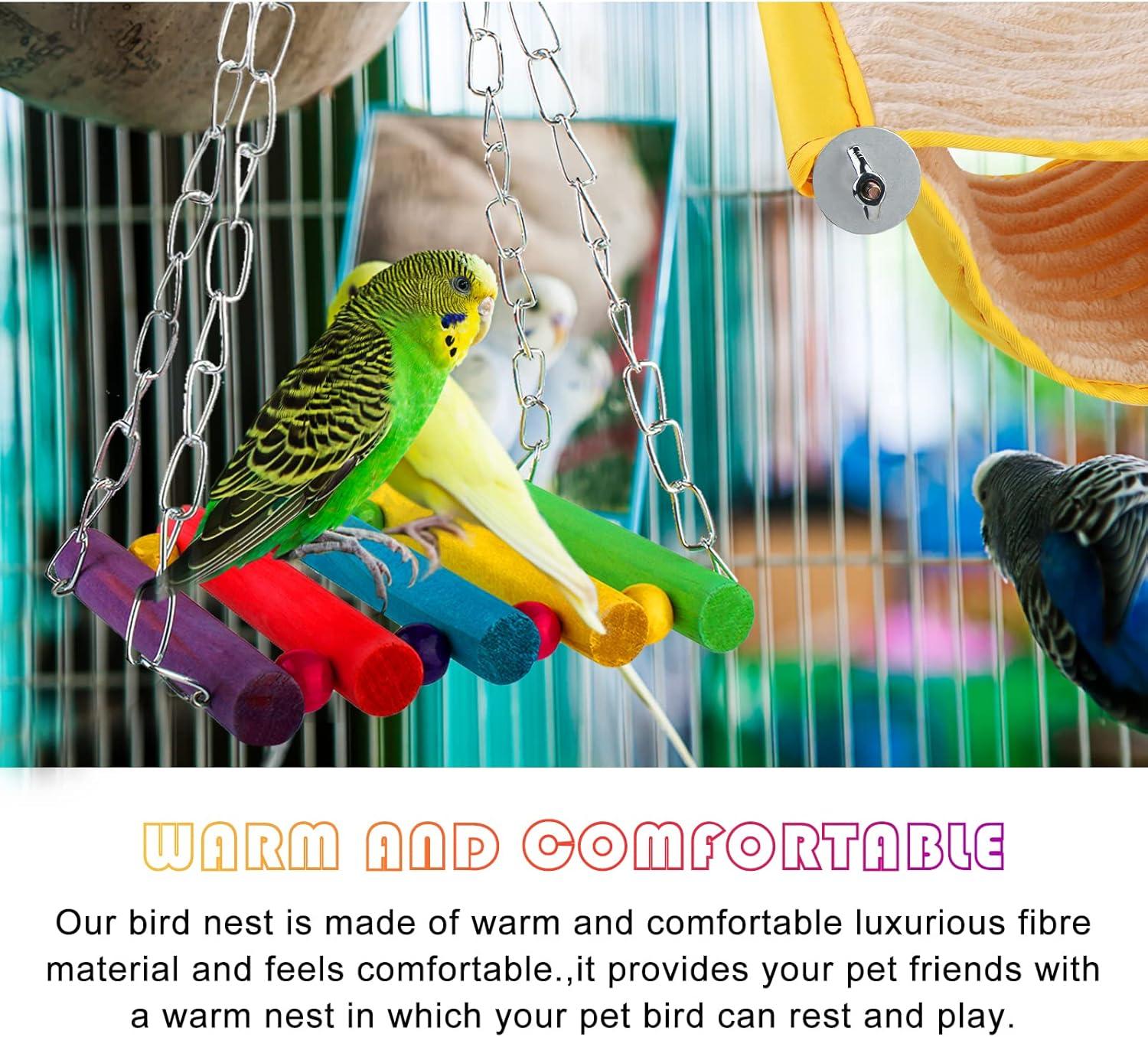 Shop Premium Vegena Bird Toys & Accessories - Budgie Hammocks Rattan ...
