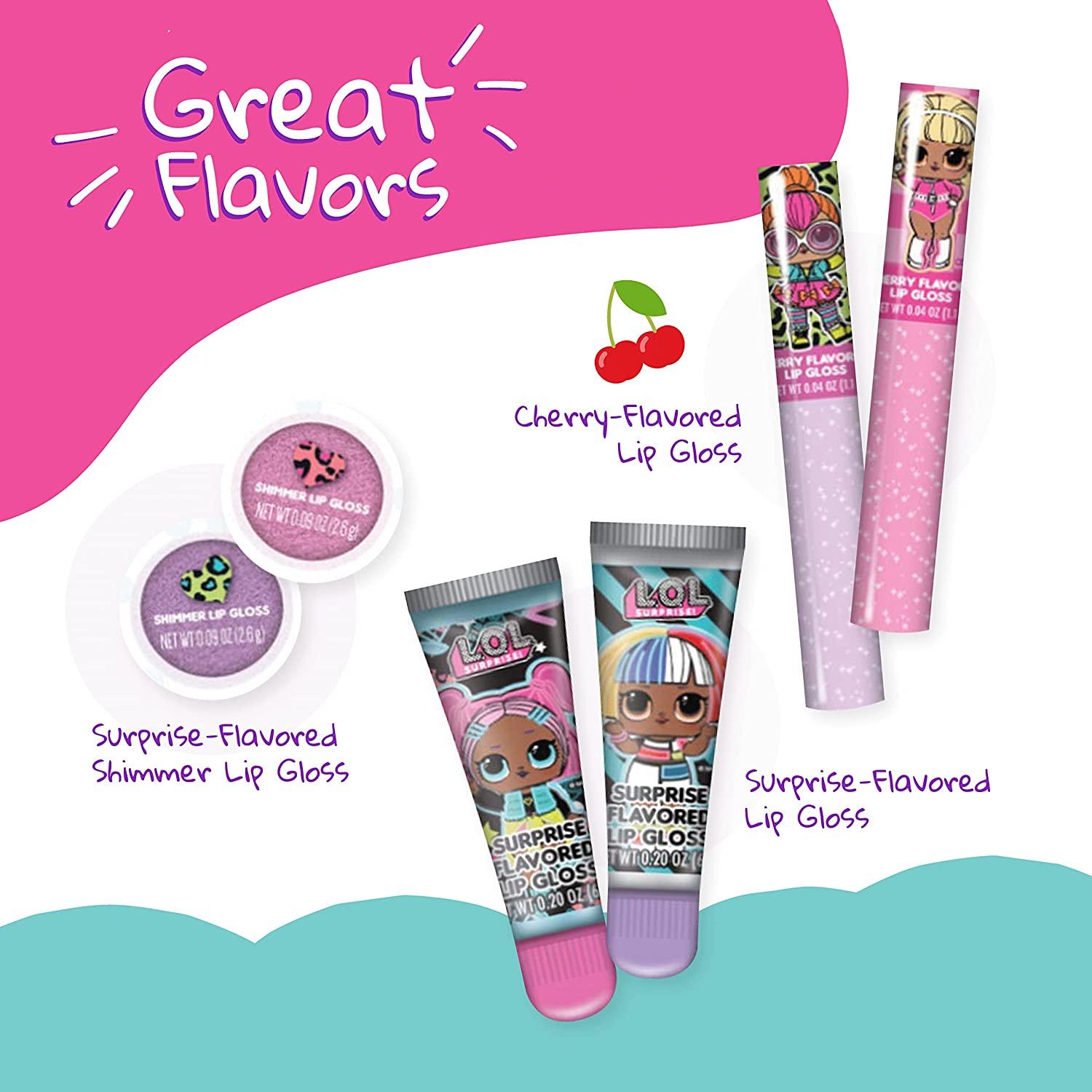Taste Beauty L.O.L. Surprise Lip Gloss Set - 6pcs Flavored Variety Pack ...