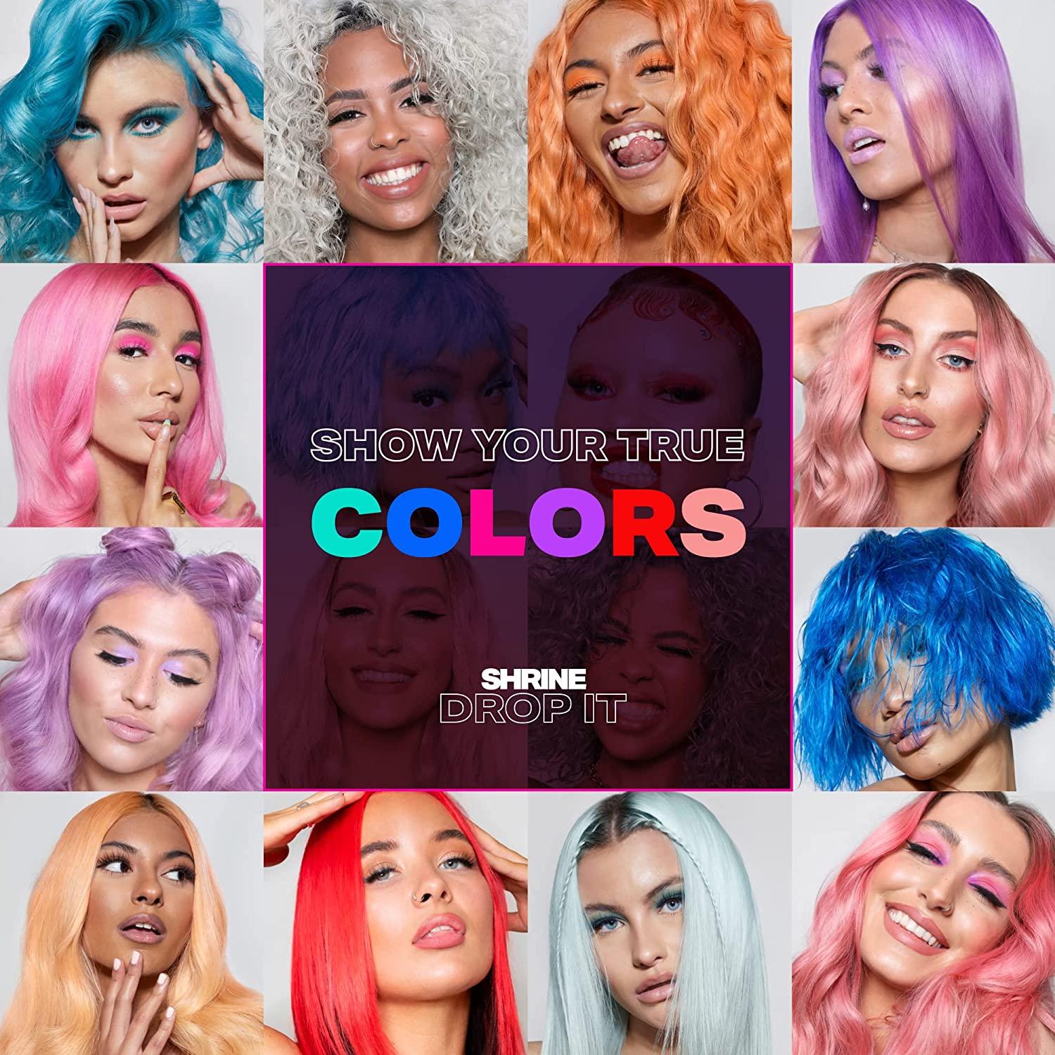 Shrine Drop It Refill - Semi-Permanent Purple Hair Color - Vegan ...