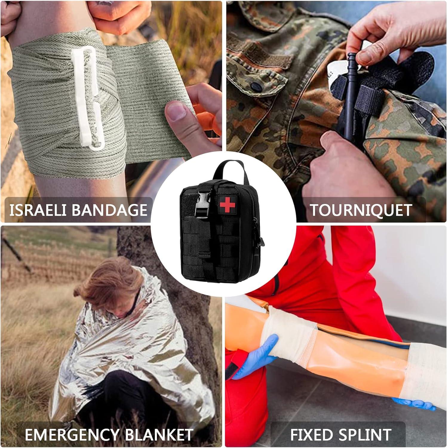 Premium First Aid Set | Tactical Medical Bag for Camping Hunting Hiking ...
