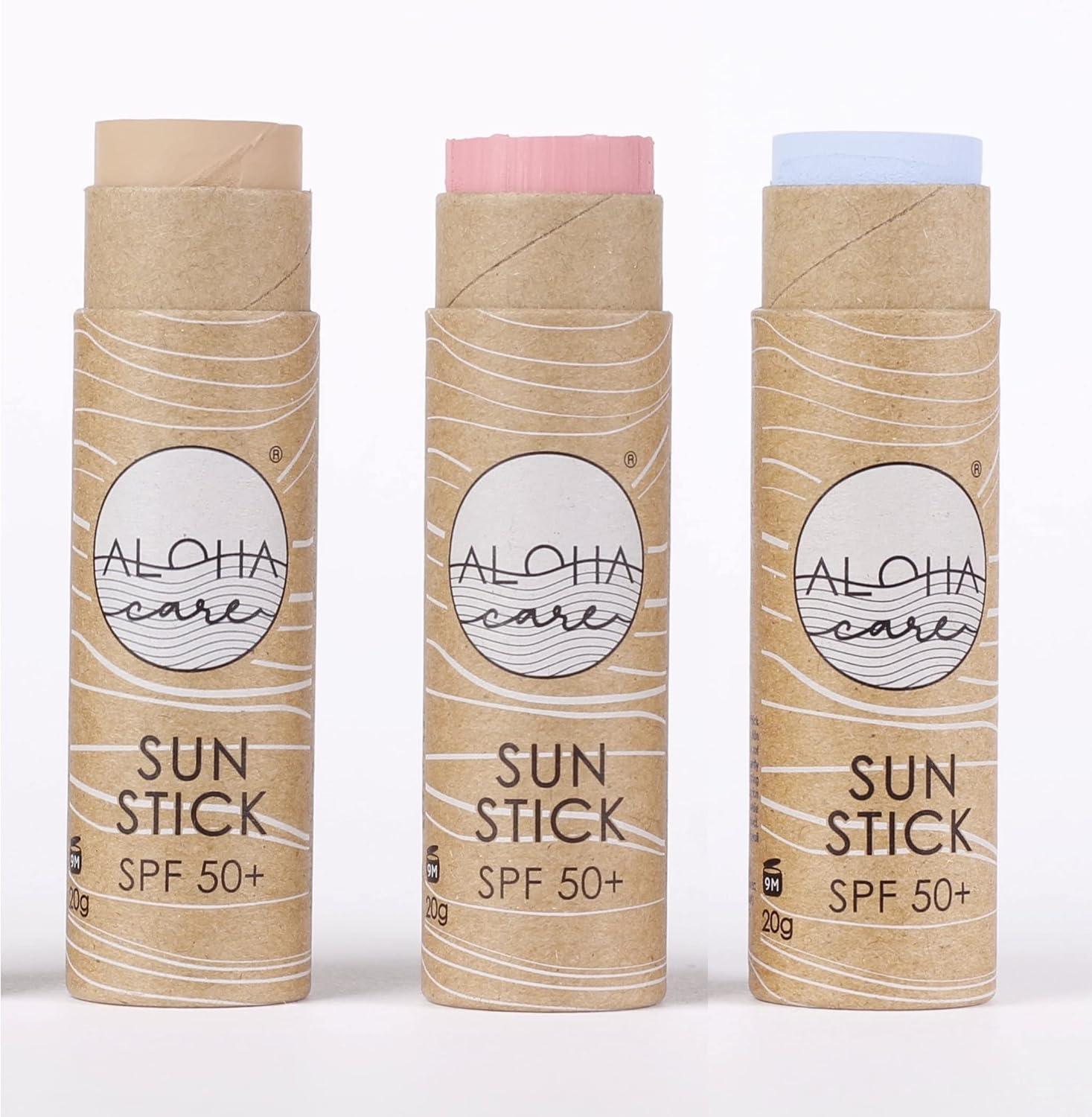Aloha Sun Stick SPF 50+ (3-pack) Sunscreen Stick Sun Block Stick for ...
