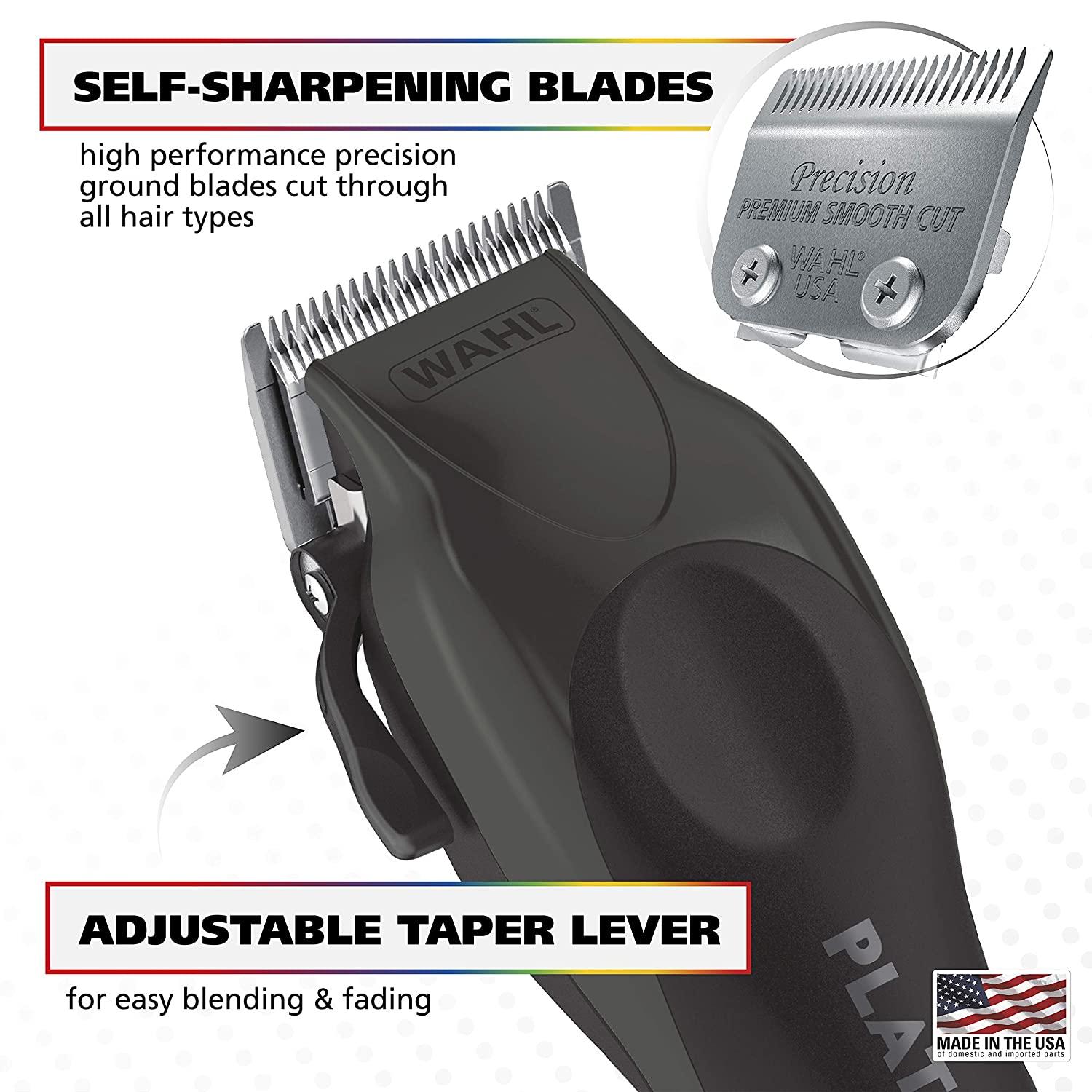 Wahl Clipper Pro Series Platinum Haircutting Combo Kit with Premium ...