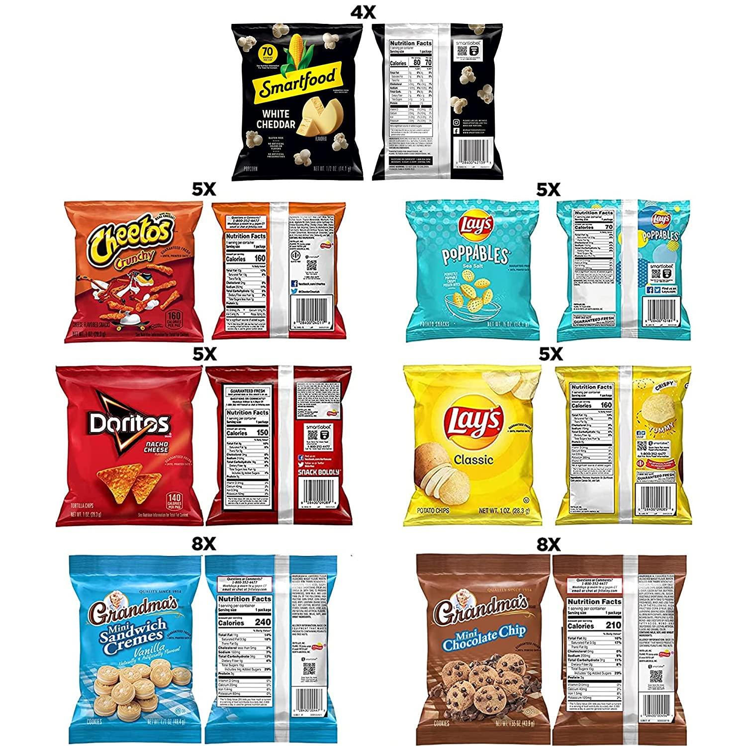 Frito-Lay Ultimate Snacks & Cookies Mix - 40 Pack | Delicious Snack ...