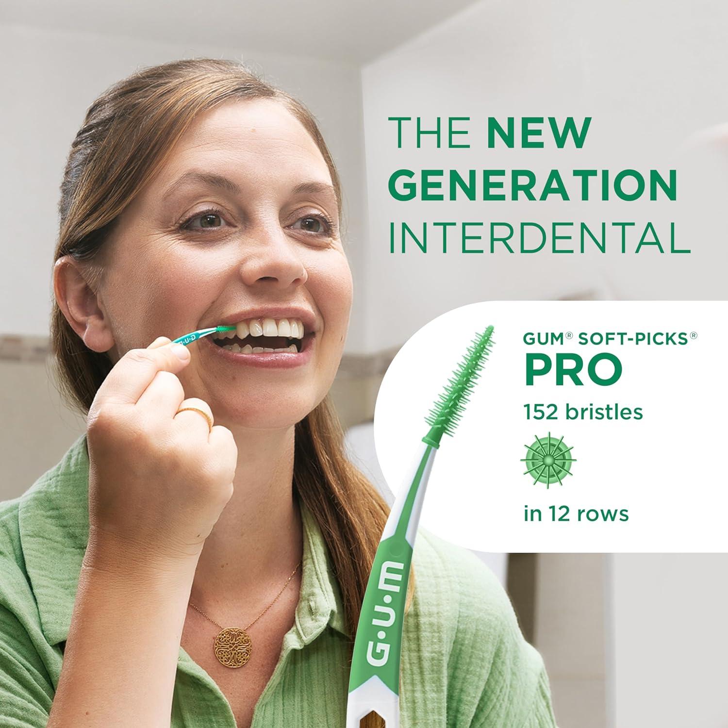 Gum Soft-Picks Pro Interdental Cleaner - Curved Shape for Sensitive ...