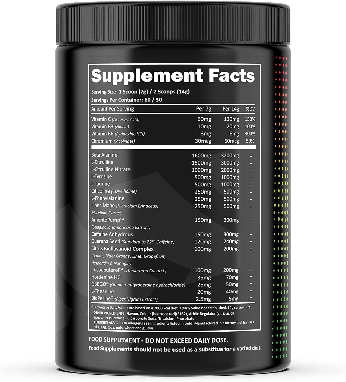 Efectiv Elite Pre Workout Intensifier - Enhanced Energy & Focus - Amentopump, Cocoabuterol ...