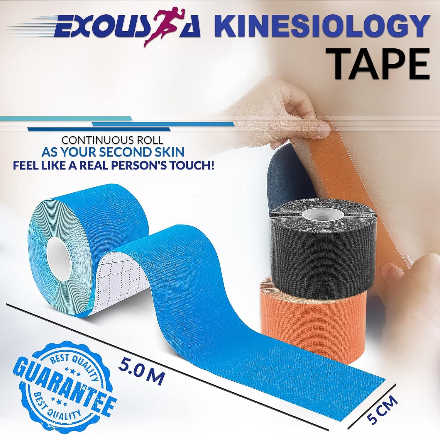 16.4 ft Uncut Kinesiology Tape for Sports & Injury Relief - Water ...
