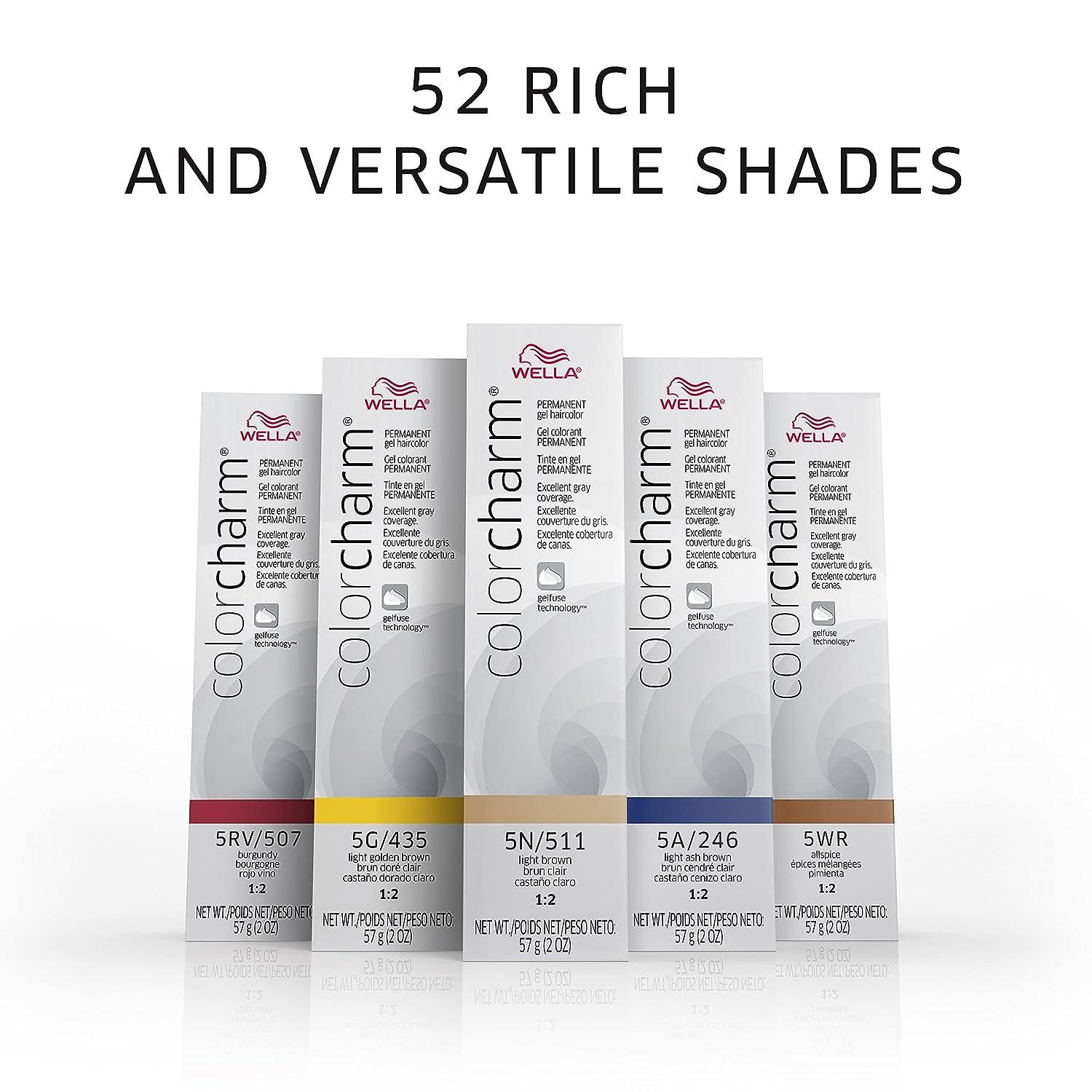 Wella ColorCharm 7AA Medium Ash Blonde Haircolor - Long Lasting Gelfuse ...