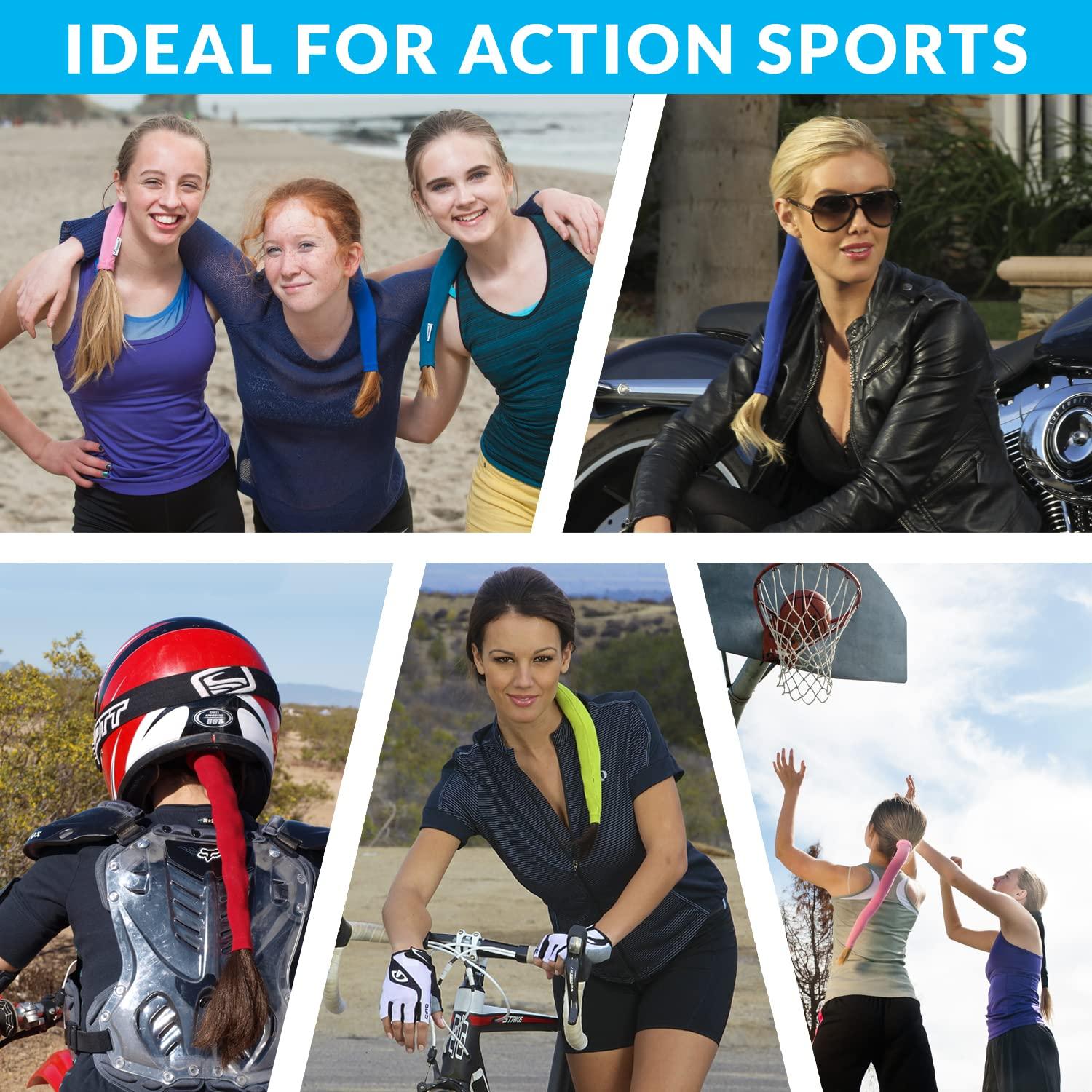 Wrapter Sports & Motorcycle Ponytail Wrap - Black | Buy Now with ...