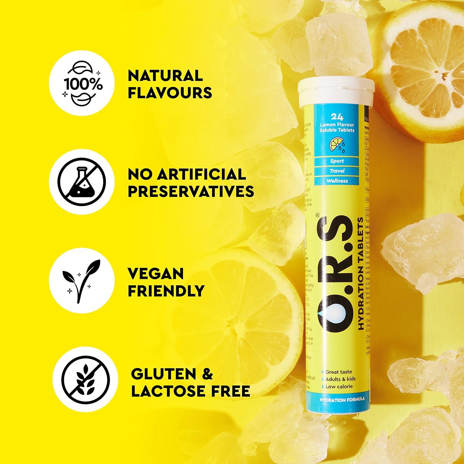 O.R.S Hydration Tablets with Electrolytes Vegan Gluten and Lactose Free ...
