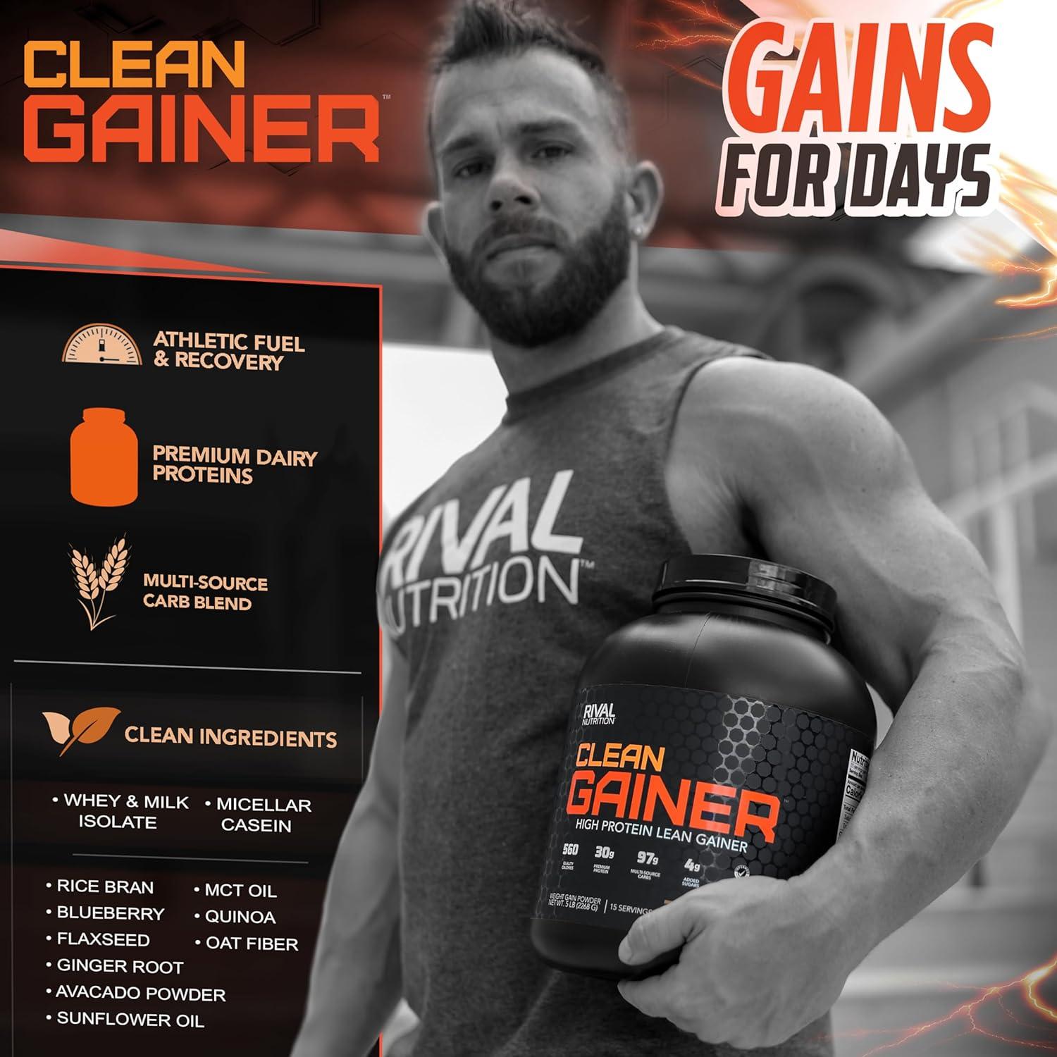 Rival Nutrition Clean Gainer - Chocolate Fudge 10 lbs | Best ...