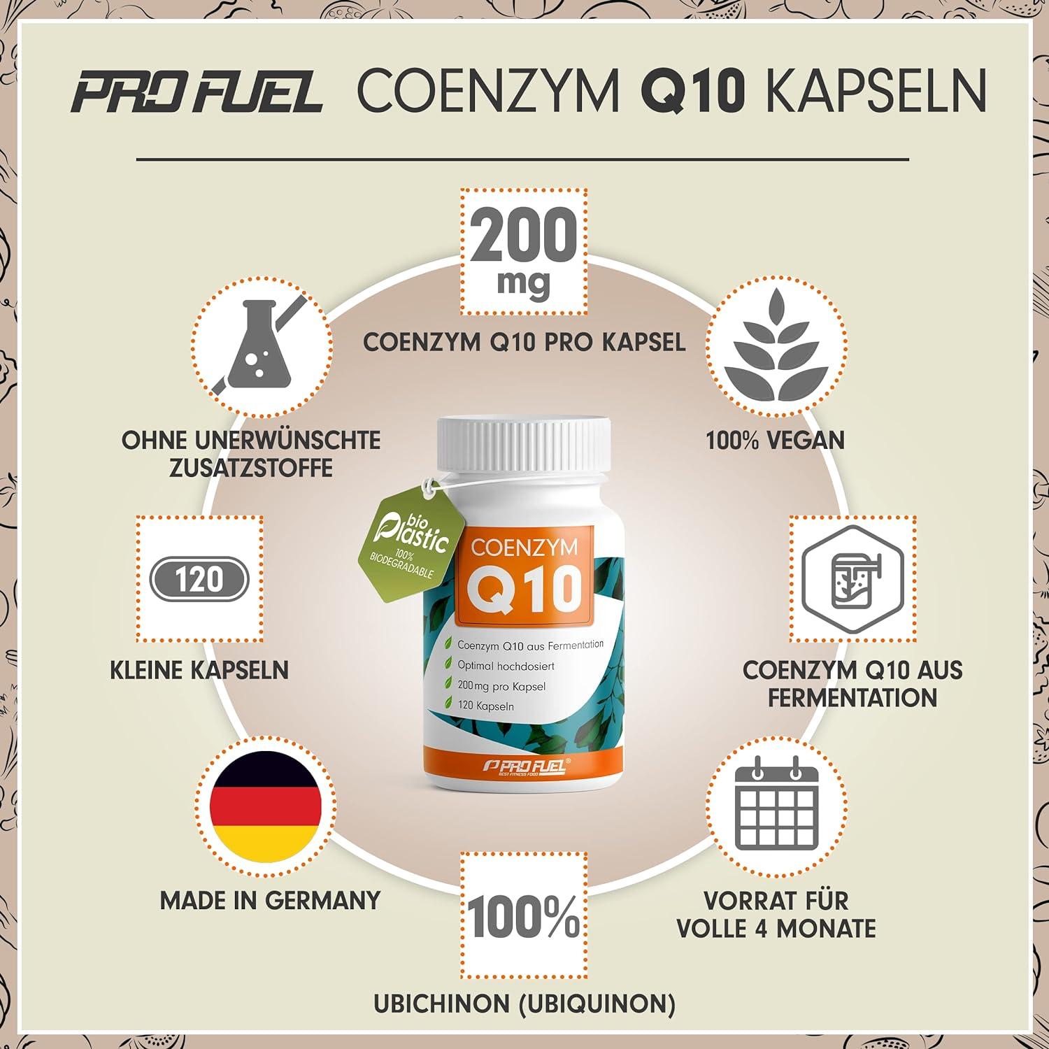 High Dose Q10 Capsules 360x | 200mg Vegan Coenzyme Q10 | Pure & Lab ...