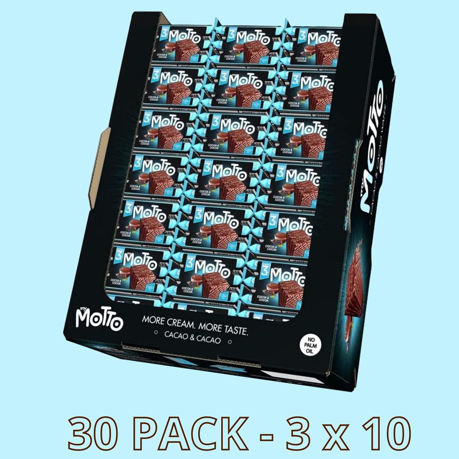 My Motto Chocolate Wafers 30 Individual Wrapped Wafers 34g each Bulk ...