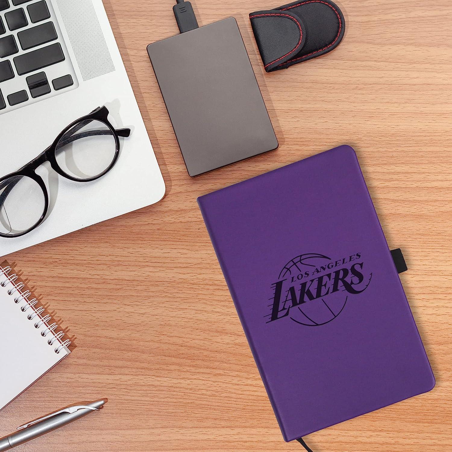 NBA Los Angeles Lakers Laser-Engraved Color Notepad 5.25 x 8.25-inches ...