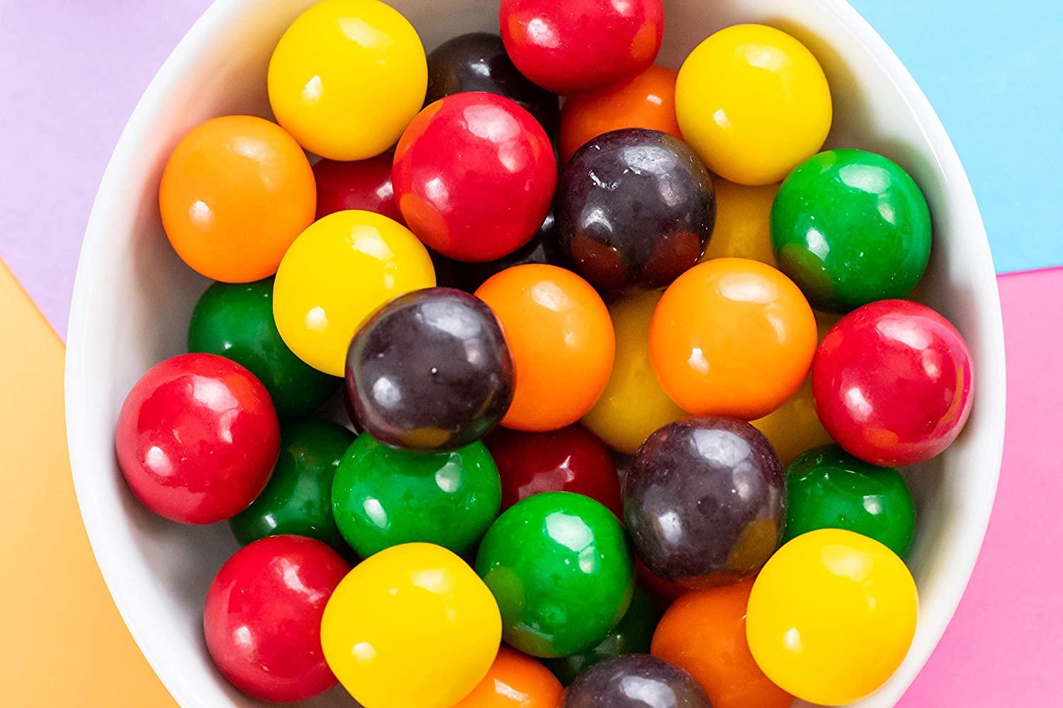 Rain-Blo Bubble Gum Balls 0.53oz Tube - Pack of 48 | Assorted Flavors ...