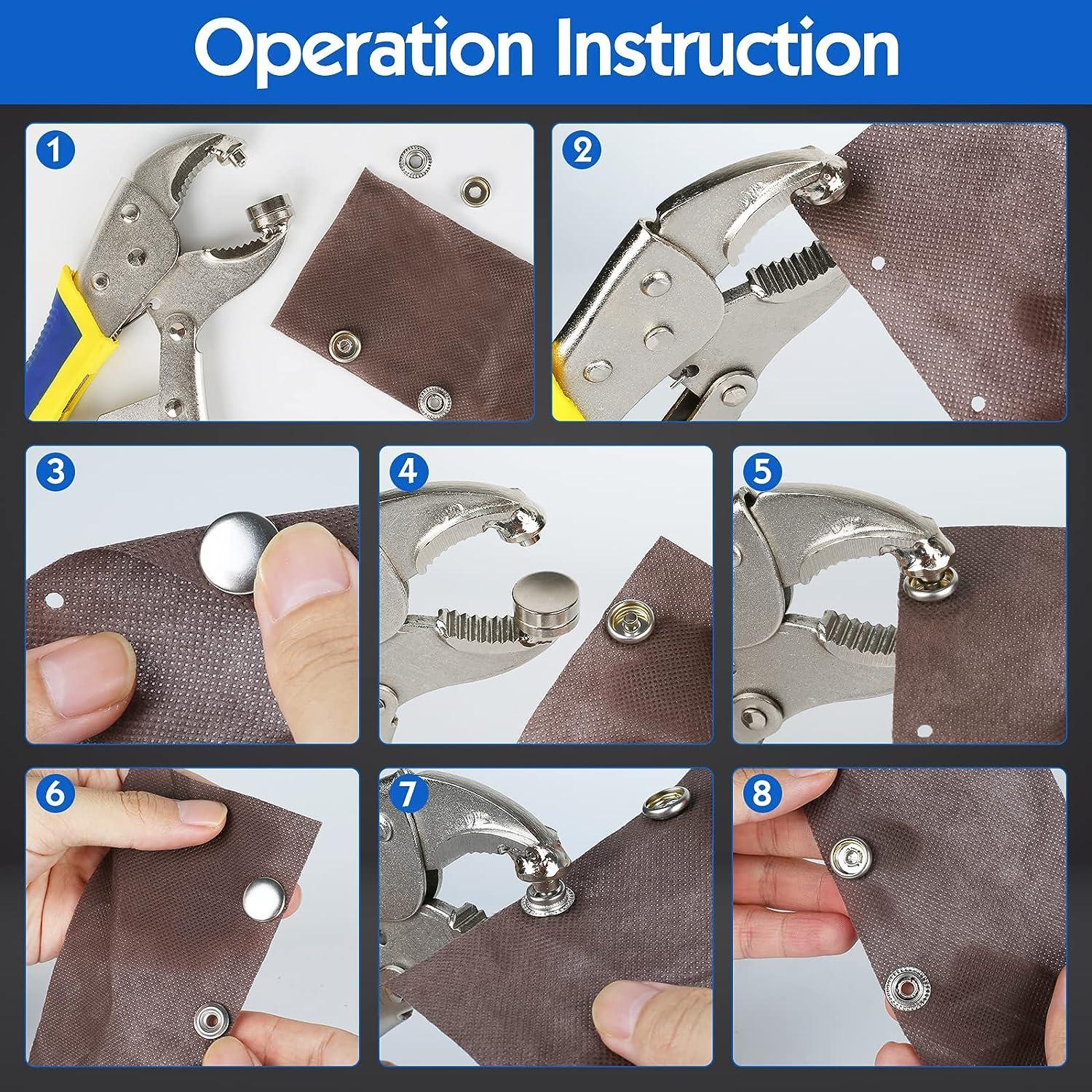 YZS Upgraded Version Snap Pliers Fastener Tool Kit Snap Installation ...
