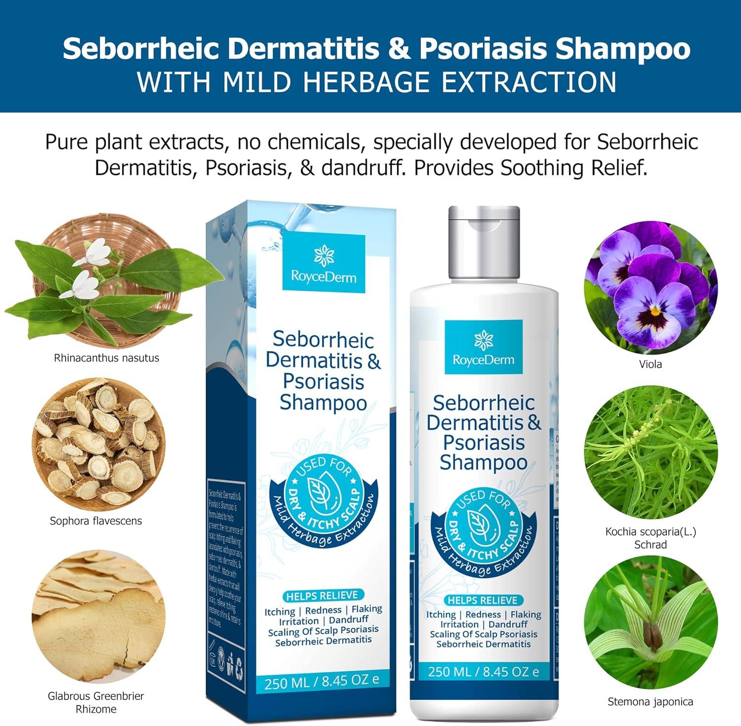 Roycederm Seborrheic Dermatitis Shampoo: Psoriasis, Dandruff ...