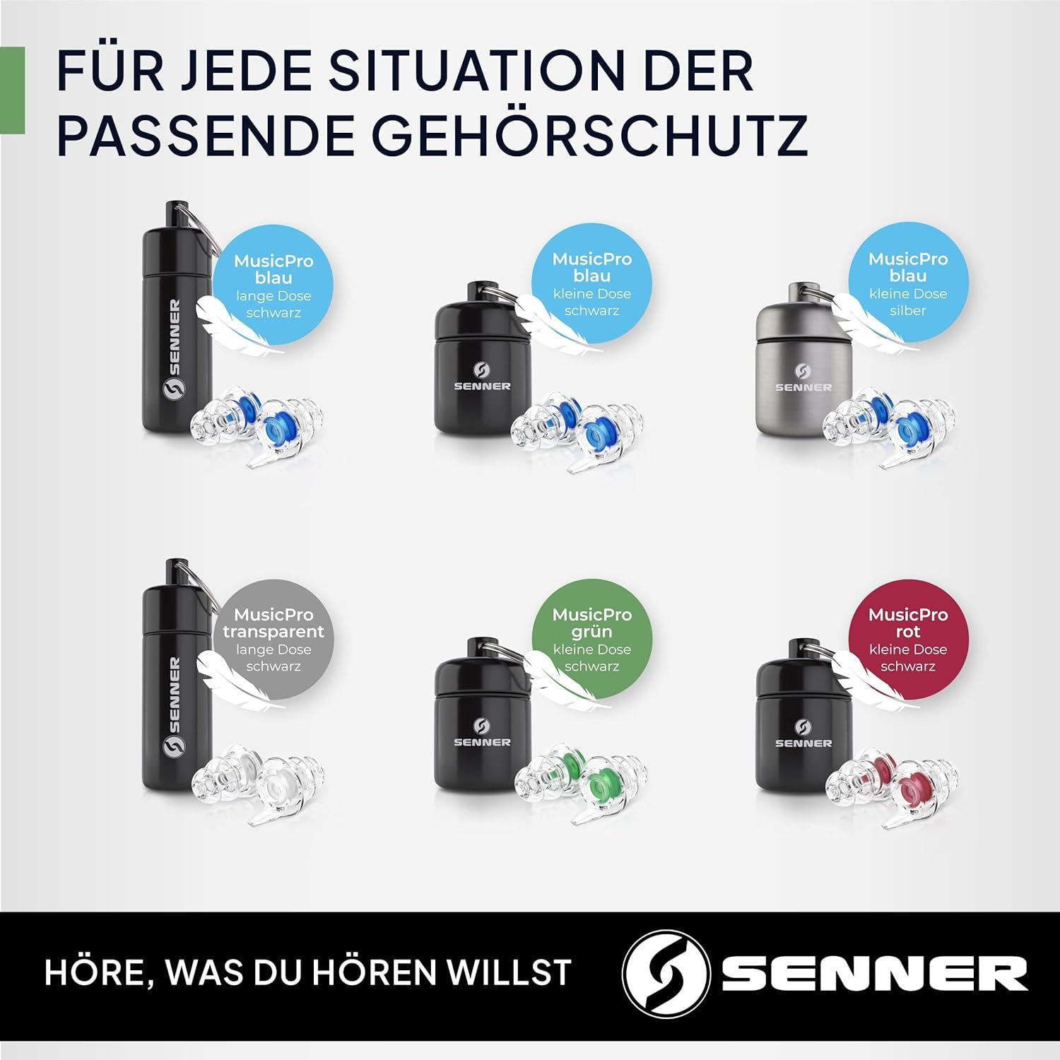 Senner Musicpro Hearing Protection Plugs for Festivals & Concerts | Eco ...
