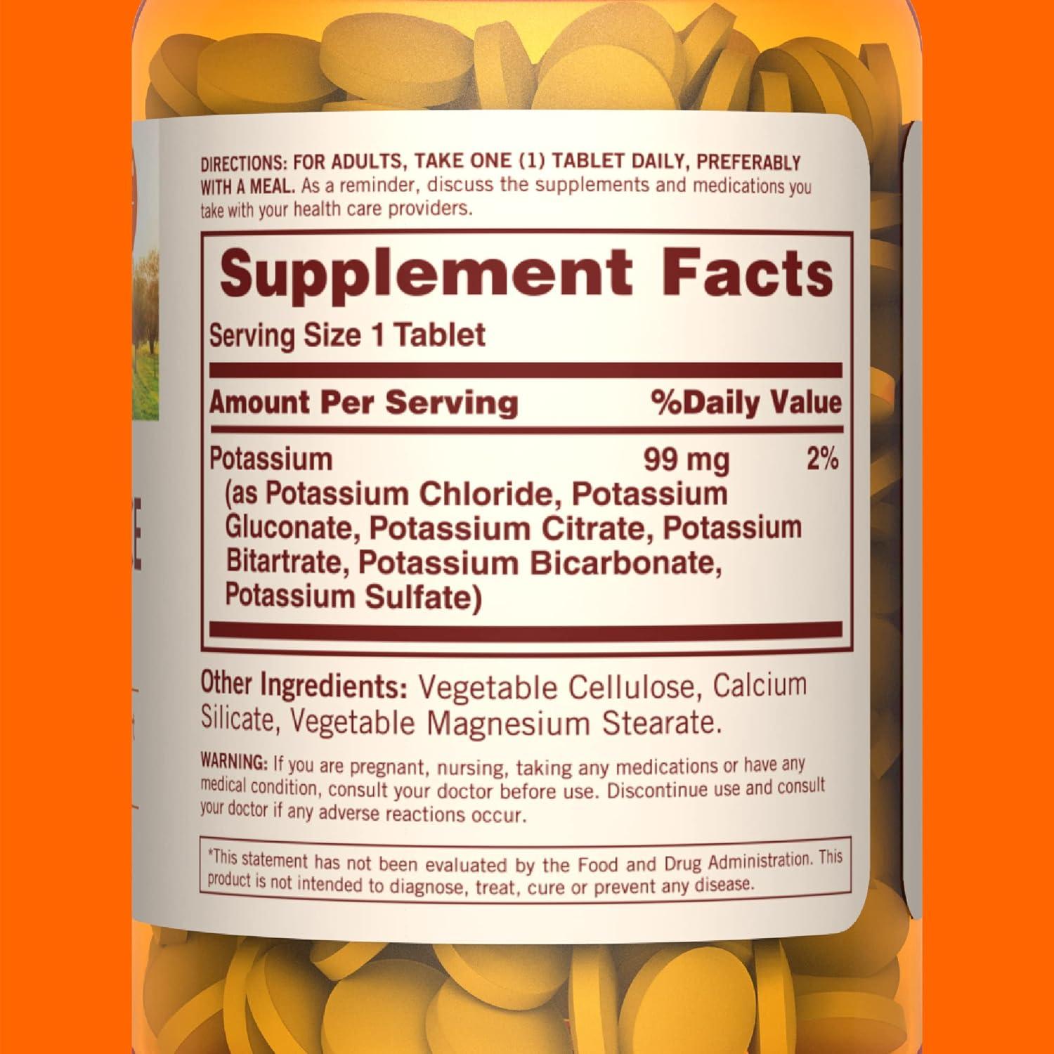 Sundown Multi Source Potassium Supplement - 6 Forms - 90 Tablets x 6 ...