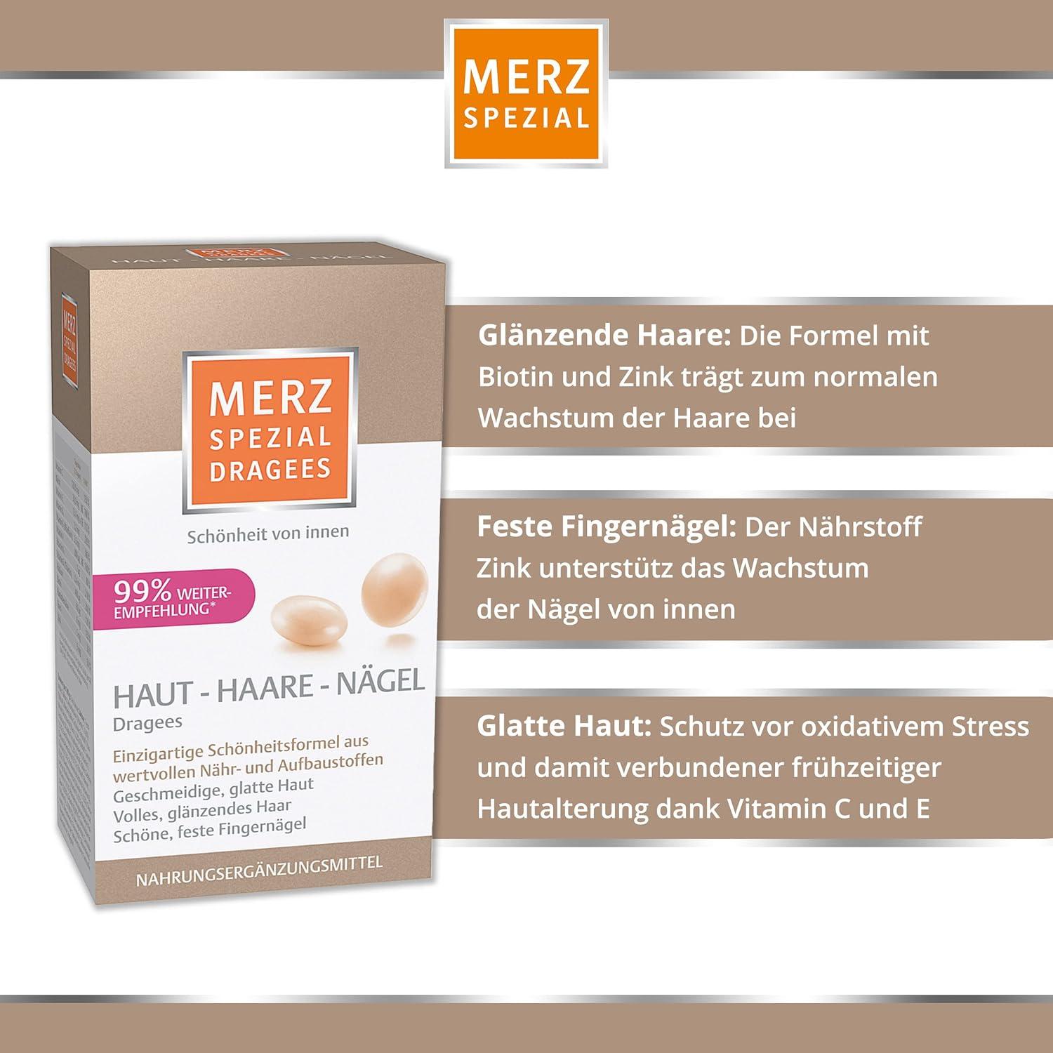 Merz Special Dragees - Dietary Supplements for Smooth Skin Glossy Hair ...
