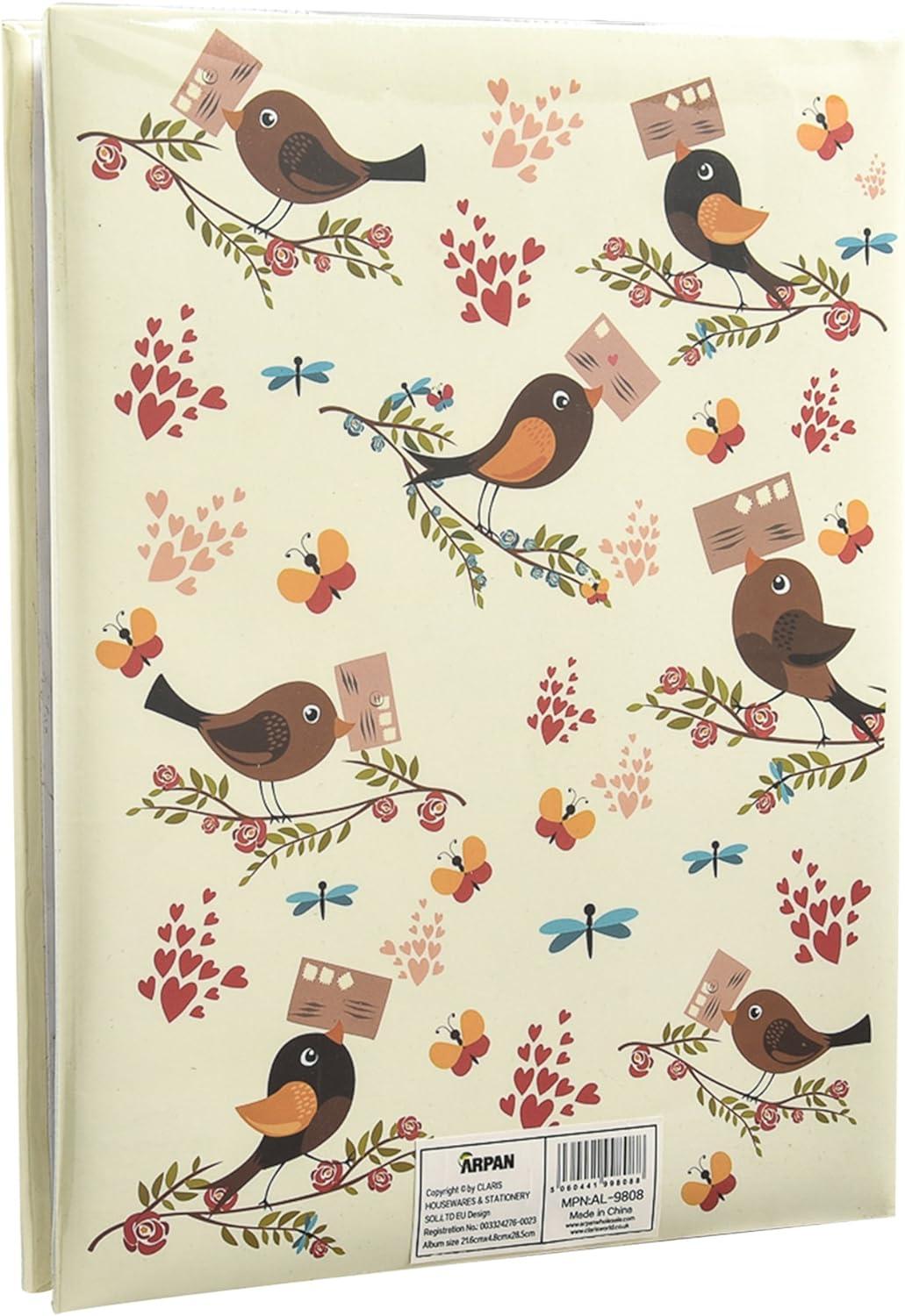 Arpan Fashion Design 200 Holds 5x7 Photo Album with Window - Cream Bird ...