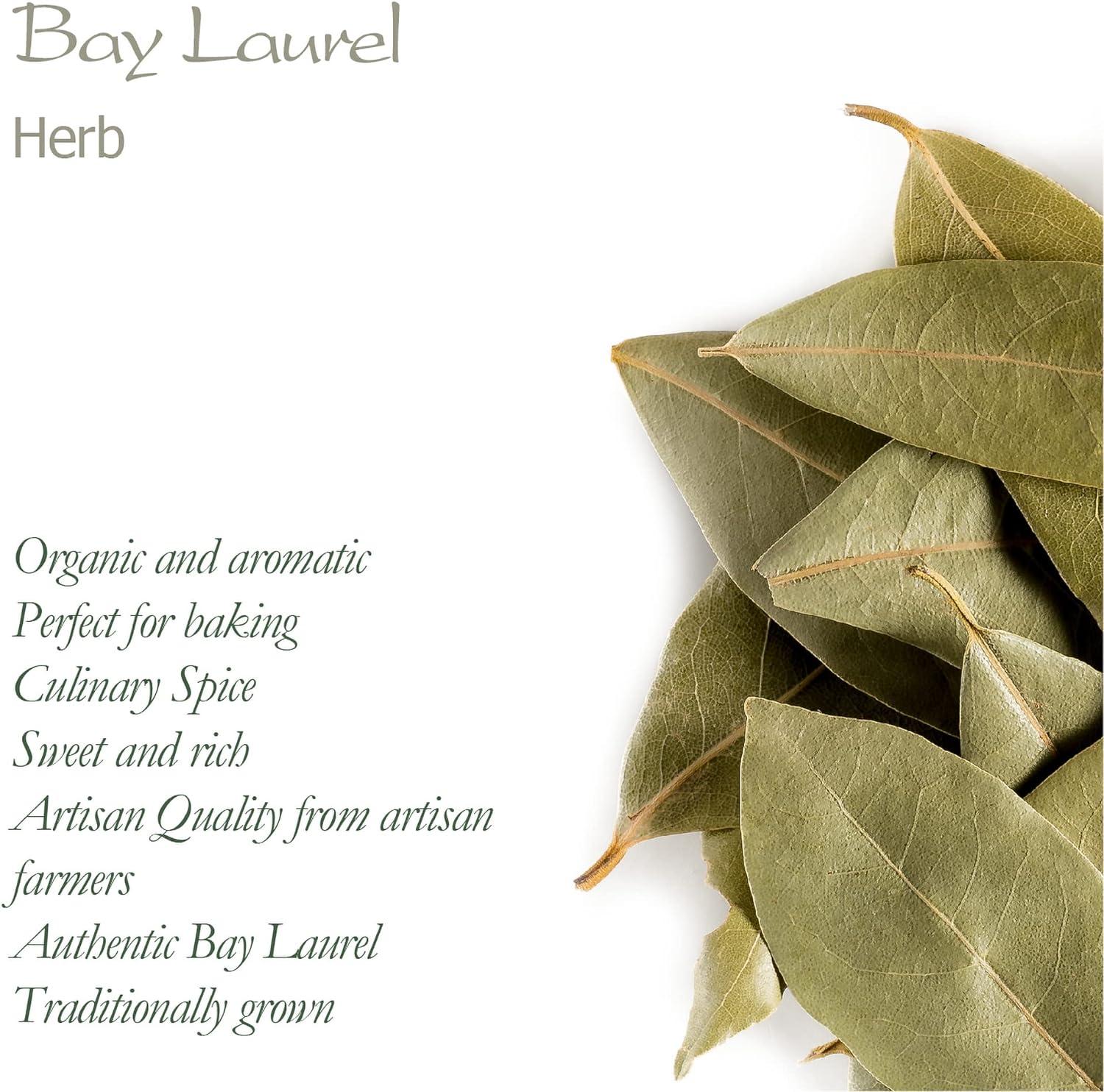 Organic Bay Leaf - Whole Culinary Quality - 50g | Premium Laurel Herb ...