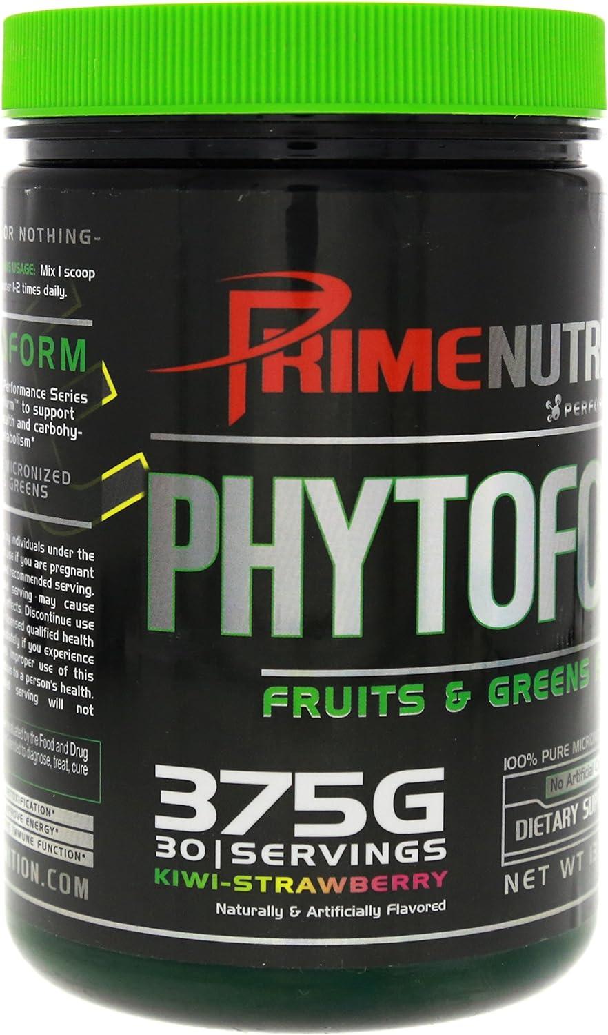 Prime Nutrition Phytoform Fruits & Greens 375g | 30 Servings - Kiwi-Strawberry Flavor | Buy Now ...