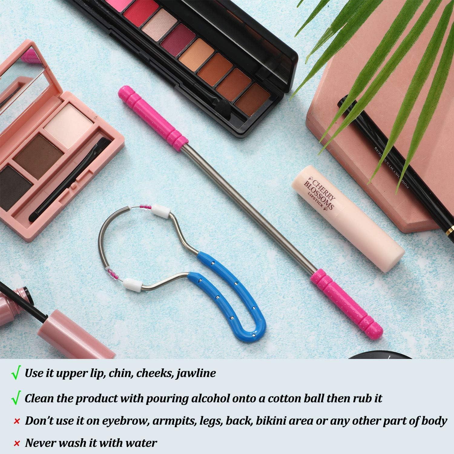 2-Piece Manual Spring Facial Hair Remover Set - Face Hair Removal Tools ...