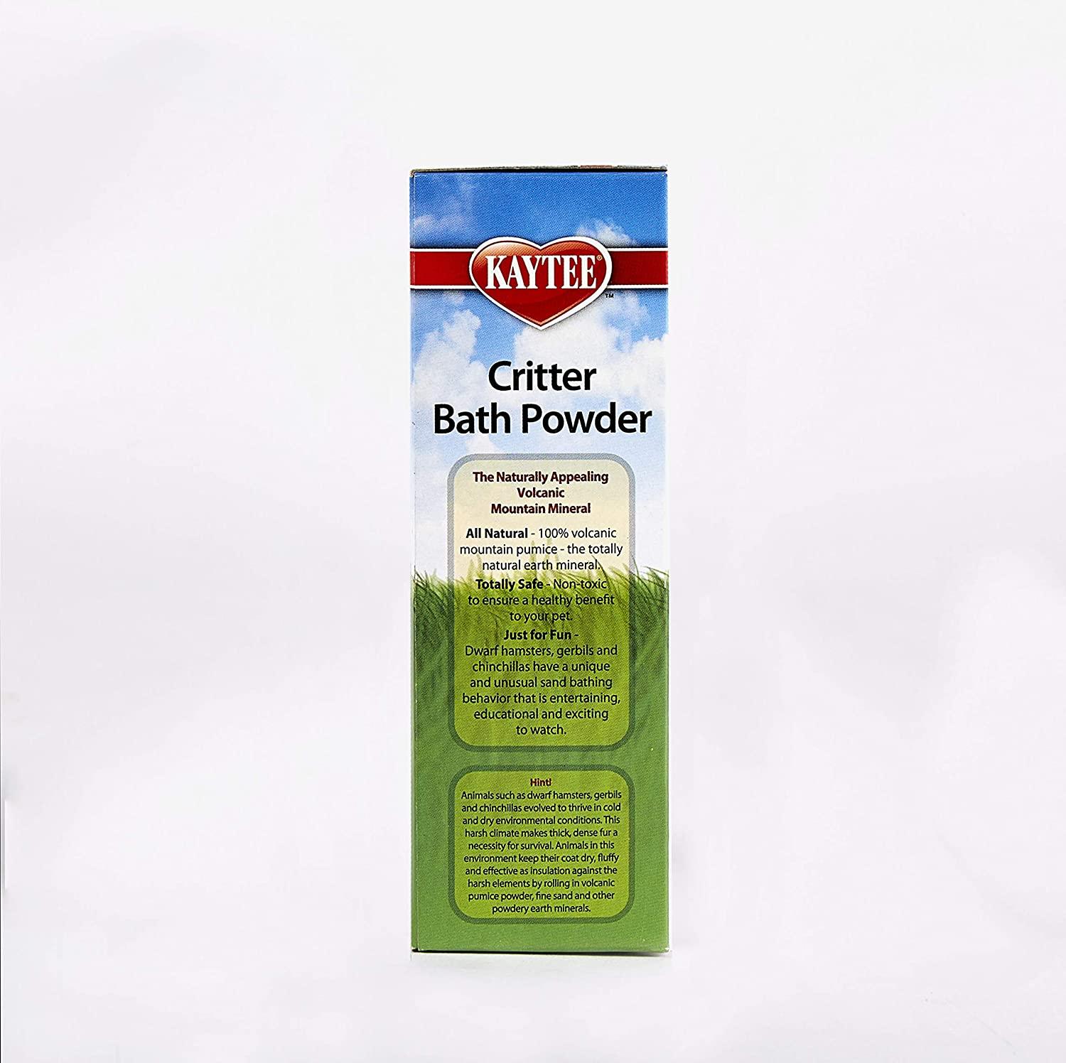 Kaytee Critter Bath Powder for Small Pets - Natural Dusting Powder for ...