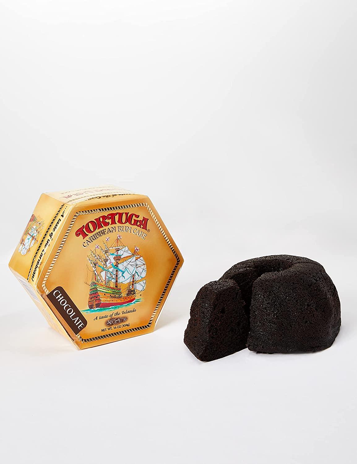 TORTUGA Caribbean Chocolate Rum Cake - 16 oz - Premium Gourmet Gift for ...