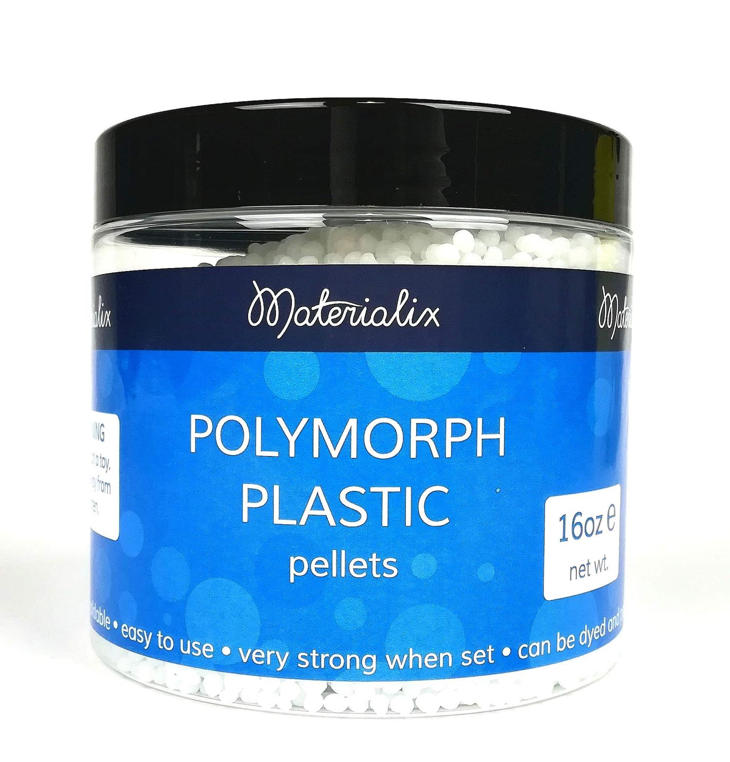 Polymorph Plastic Pellets 16oz Tub - Hand Moldable DIY Plastic | Buy ...