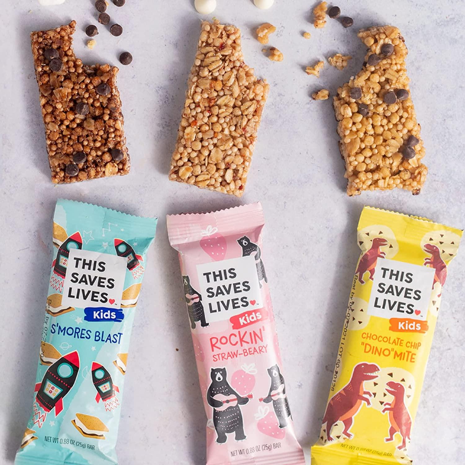 This Saves Lives Kids' Snack Bars (Variety Pack 0.88 Ounce (Pack of 15 ...