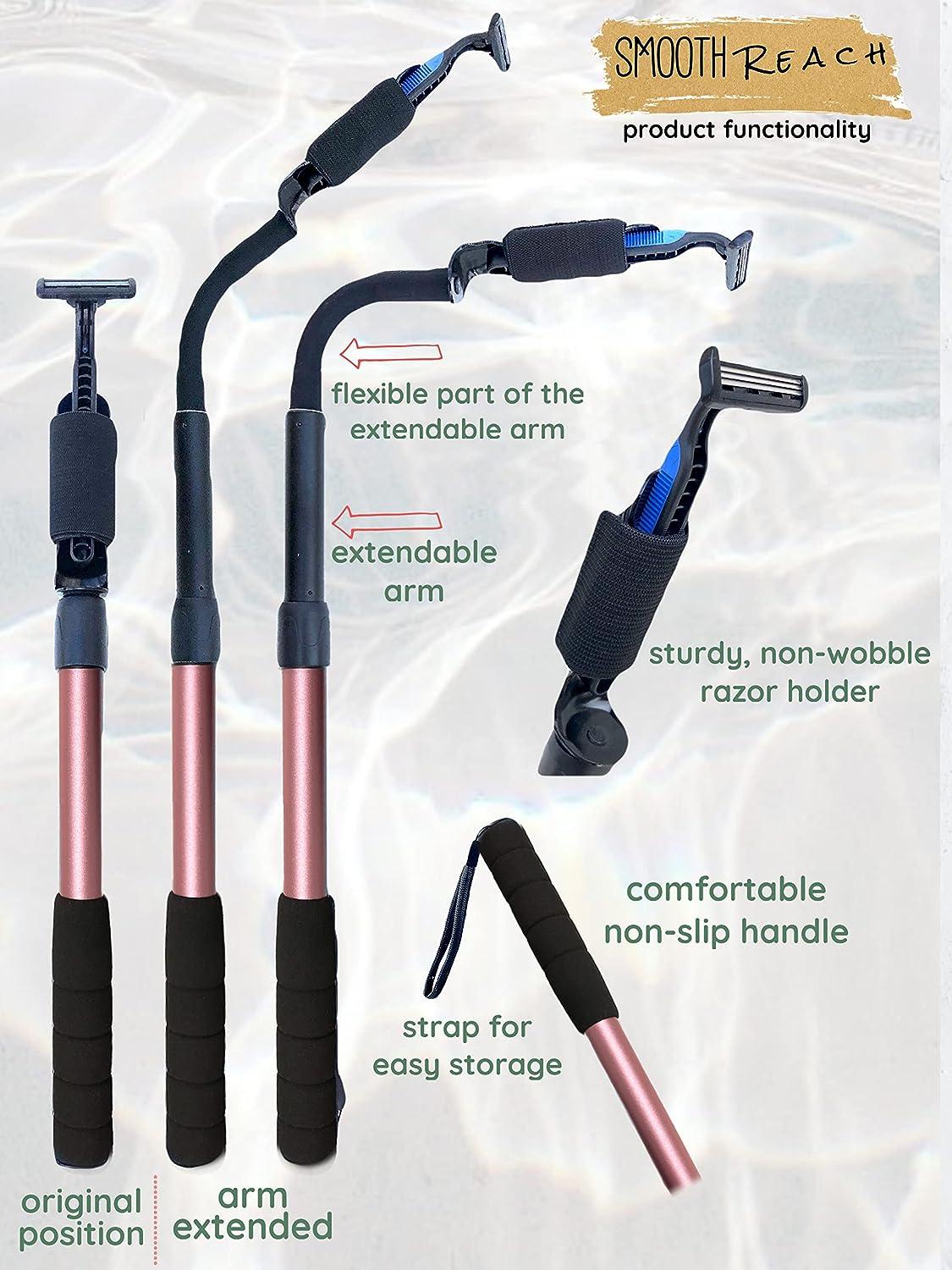 Adjustable Universal Leg Shaving Handle for Easy Body Hair Removal ...
