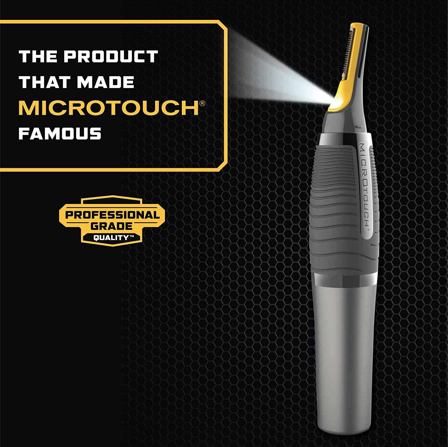 MicroTouch Titanium MAX Lighted Personal Trimmer - Precision Grooming ...