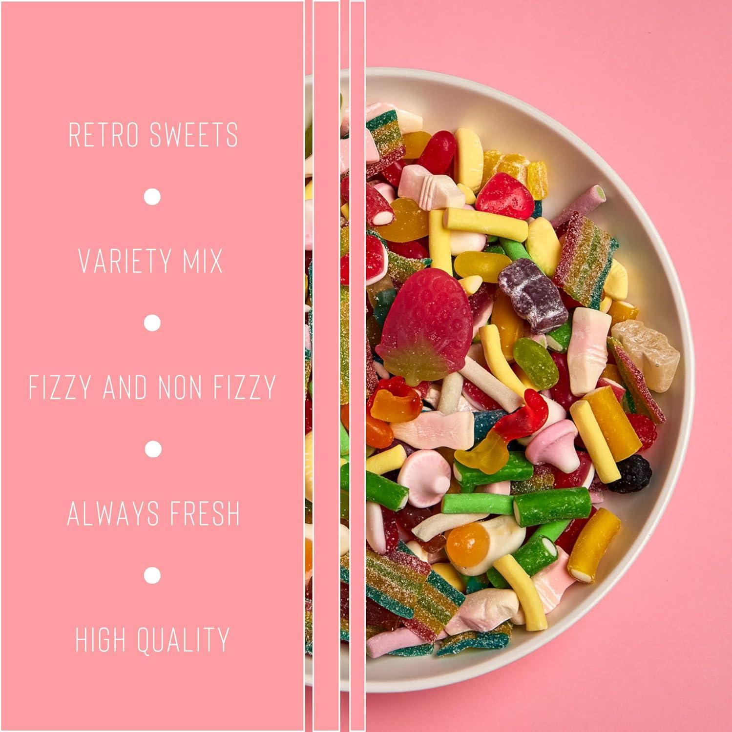 BON BAG - Classic Retro Favourites Pick And Mix Sweets 1L Pouch Party ...