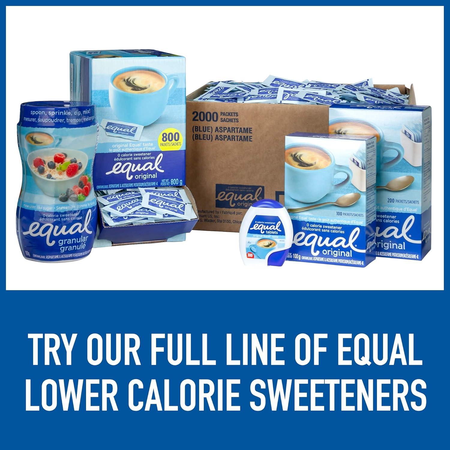 EQUAL 0 Calorie Sweetener Tablets Sugar Substitute Zero Calorie Sugar ...