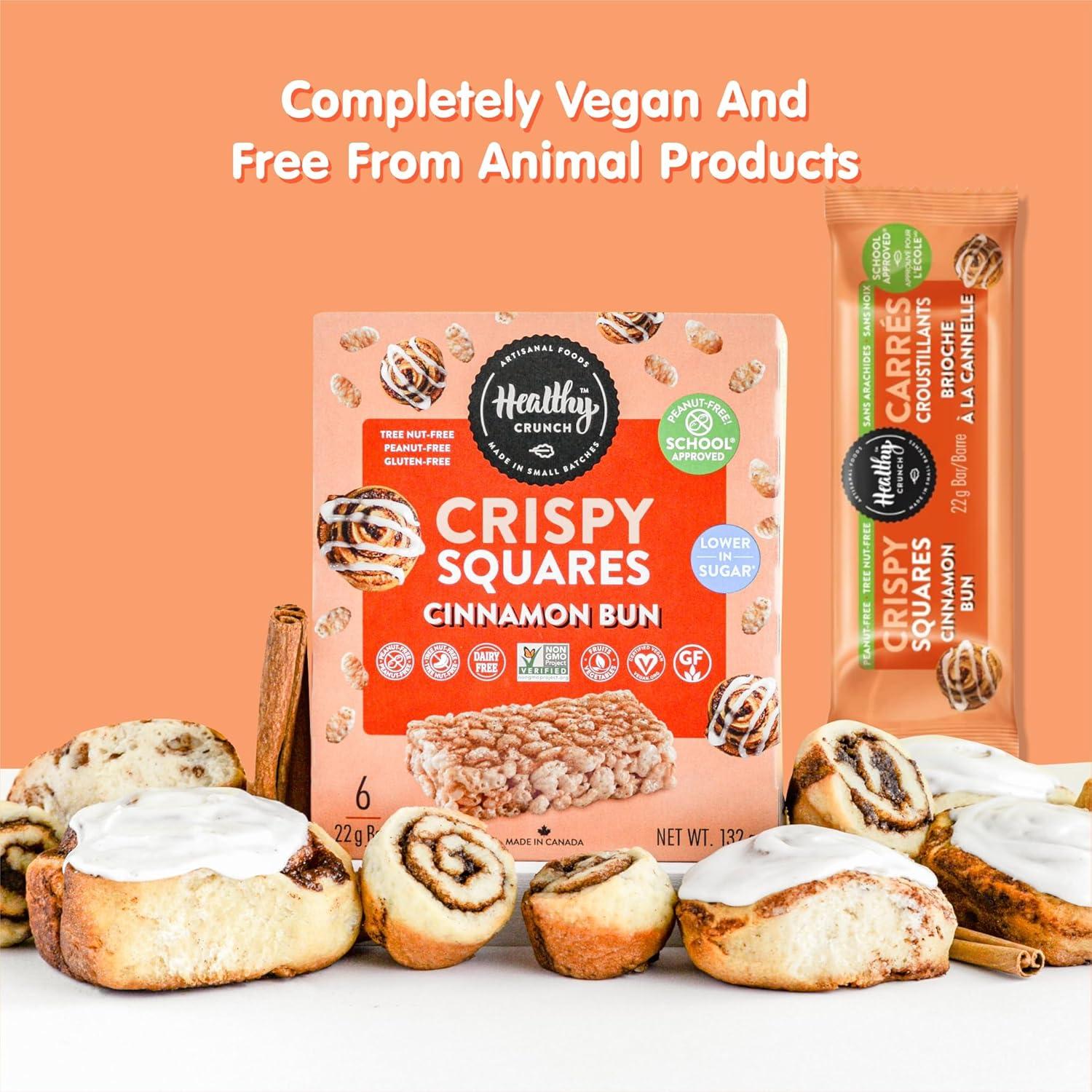 Healthy Crunch Rice Crispy Squares - Cinnamon Bun Flavor - 6 Units x ...