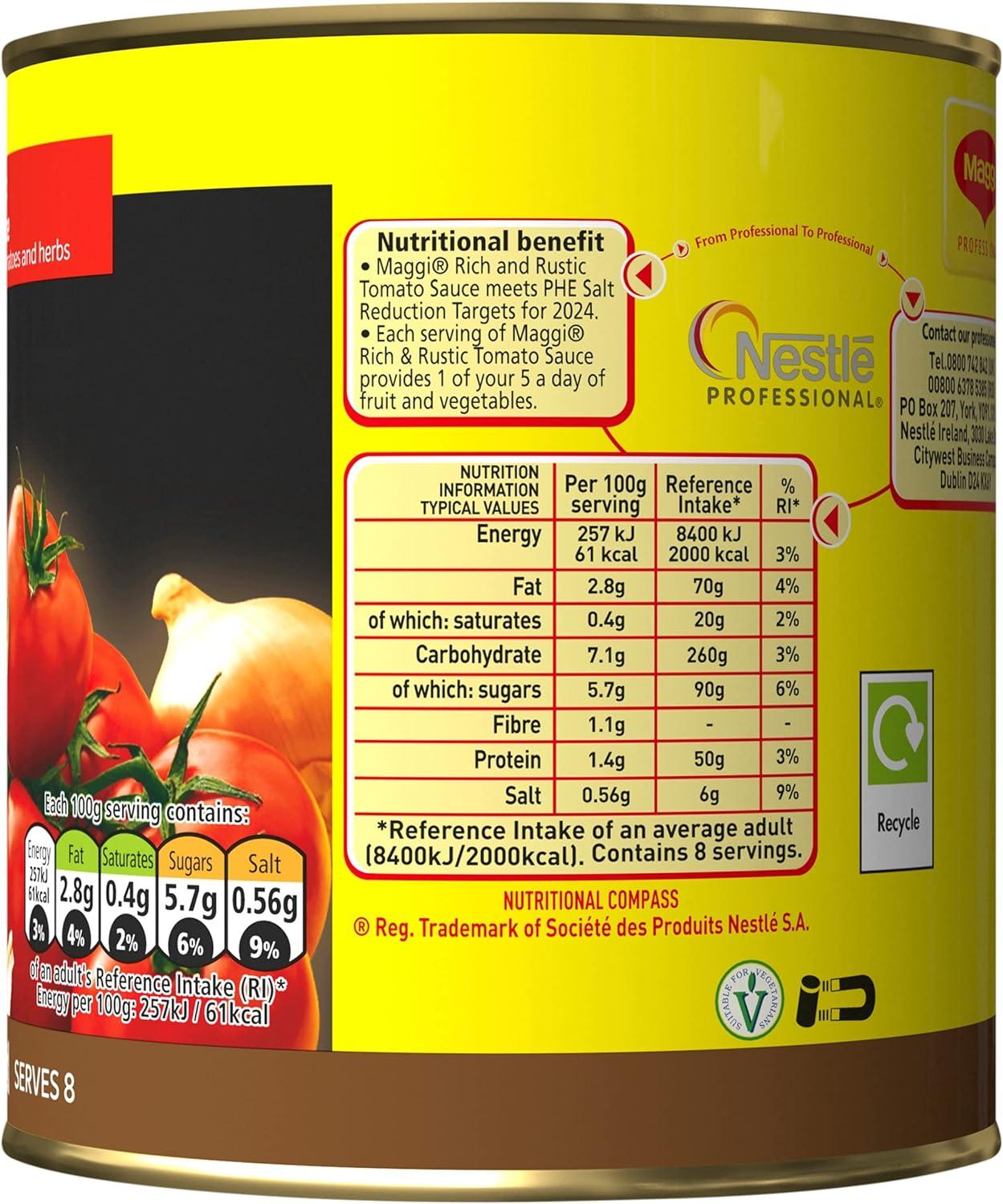 MAGGI Rich & Rustic Tomato Sauce 800g - Delicious and Authentic Flavor | Buy Now with Express ...