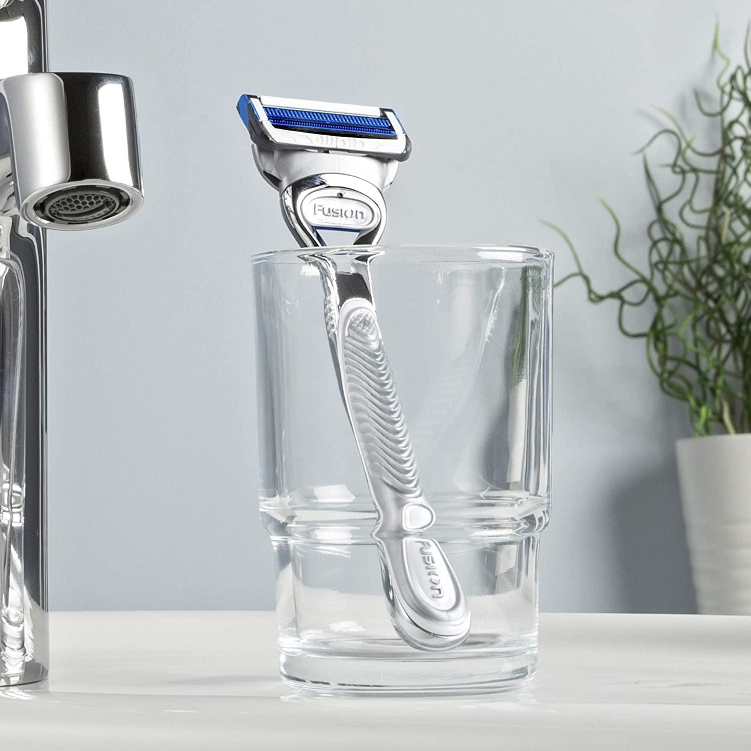 Gillette SkinGuard Men's Razor Handle + 3 Blade Refills & Pure Shave ...