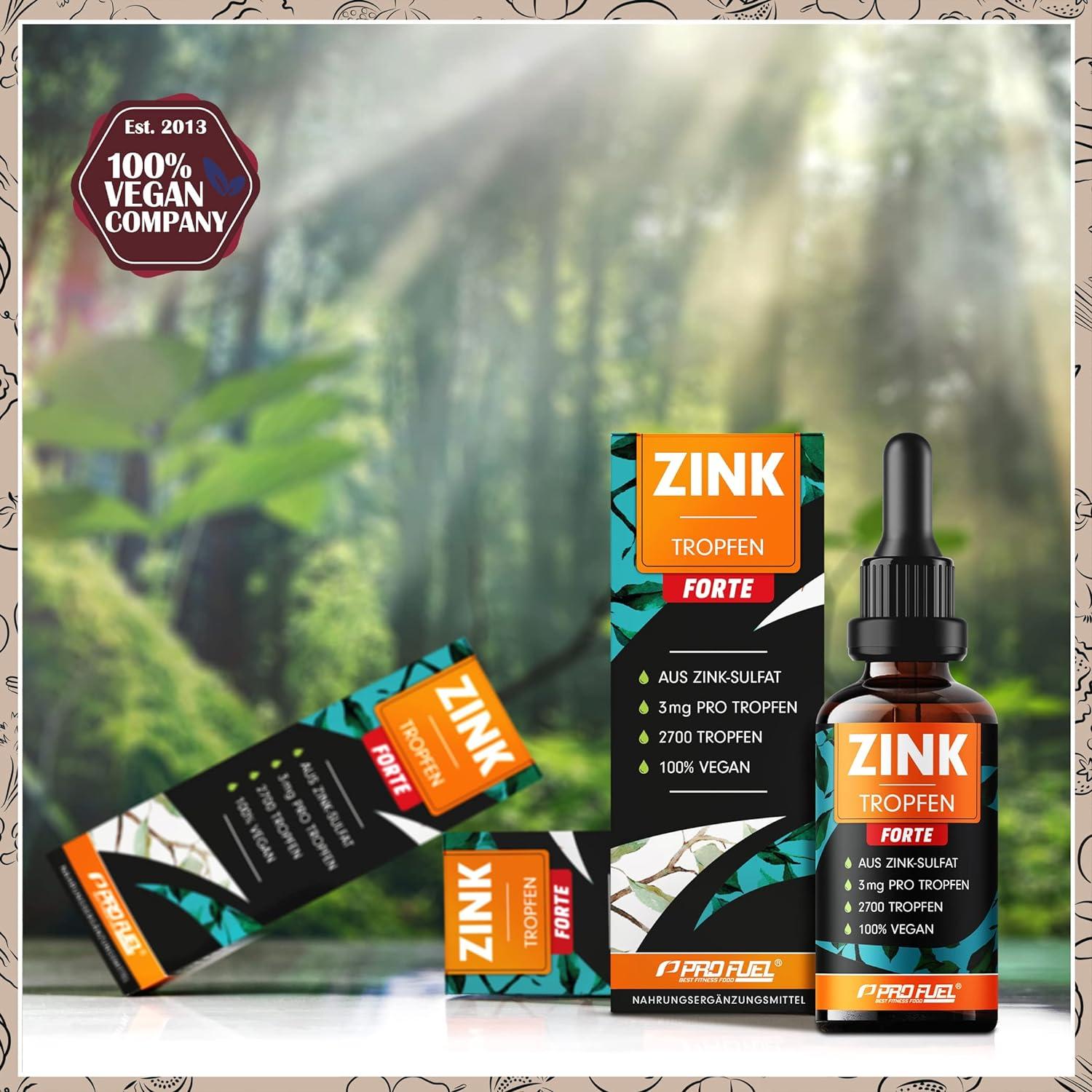 Zinc Drop Forte 3x100ml - High-Dose Ionic Zinc 3mg Per Drop Vegan ...