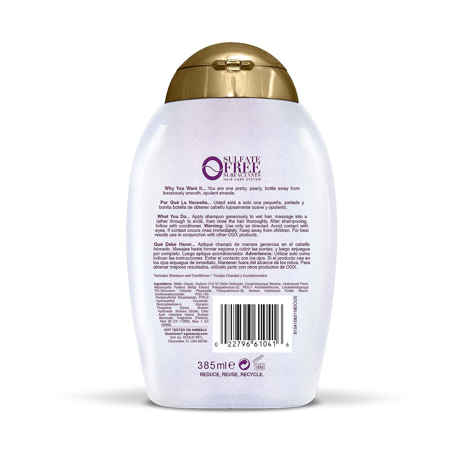OGX Smoothing + Liquid Pearl Shampoo 13 Ounce