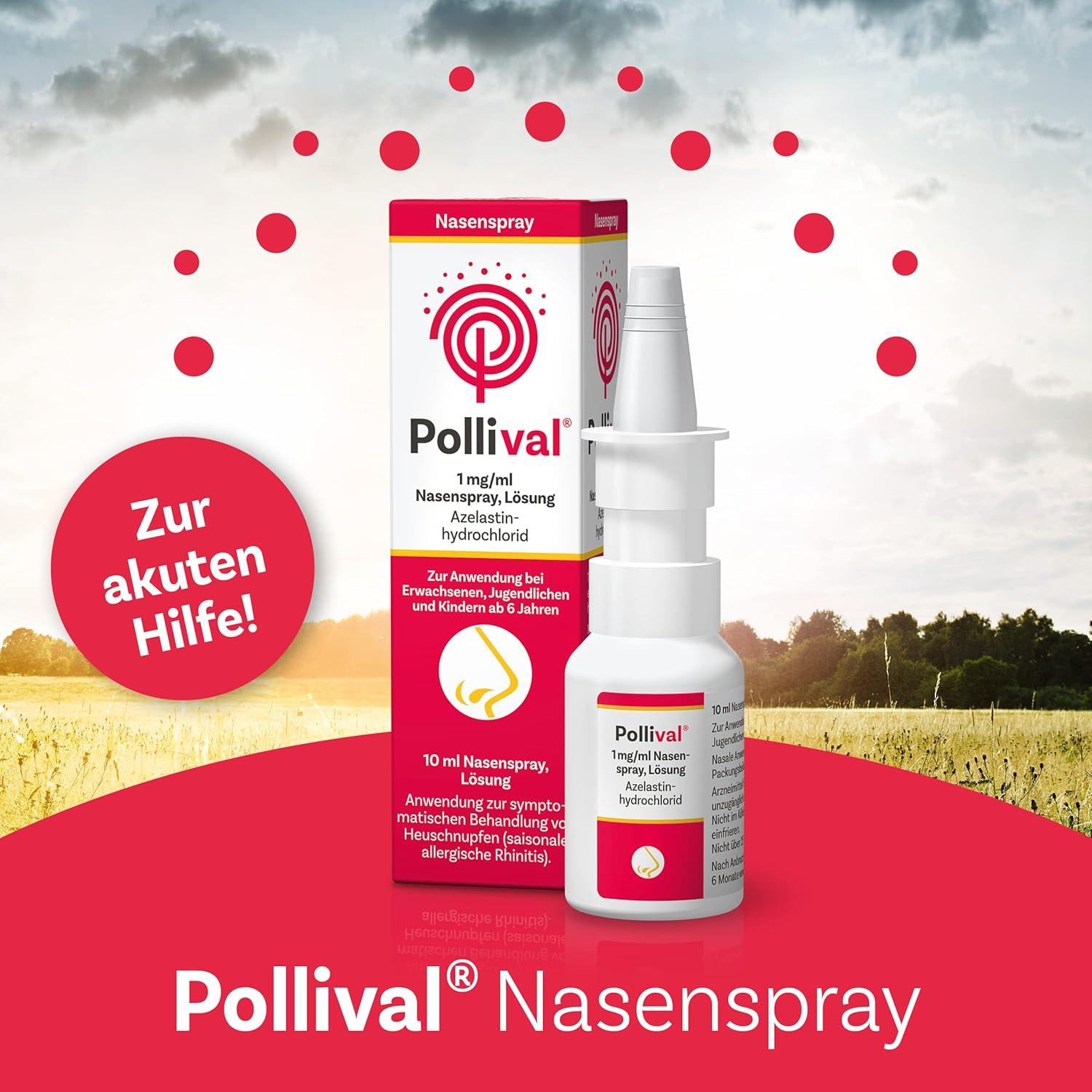 Pollival Nasal Spray 10ml | Fast Relief for Acute Allergy Symptoms ...
